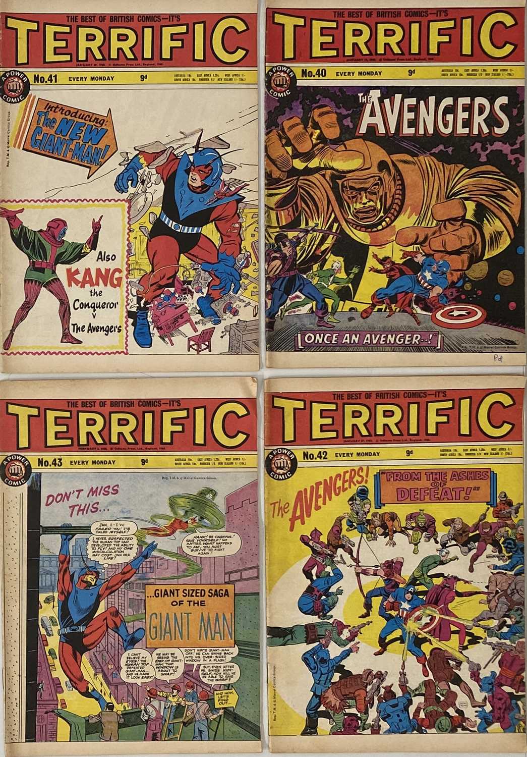 Lot 113 - TERRIFIC COMICS (POWER COMICS).