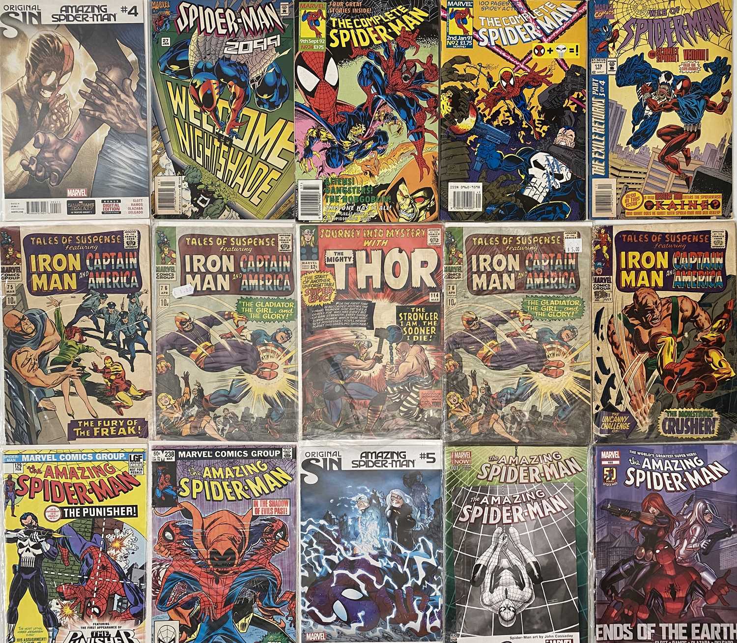 Lot 124 - THE AVENGERS RELATED COMICS (THOR,SPIDER-MAN,