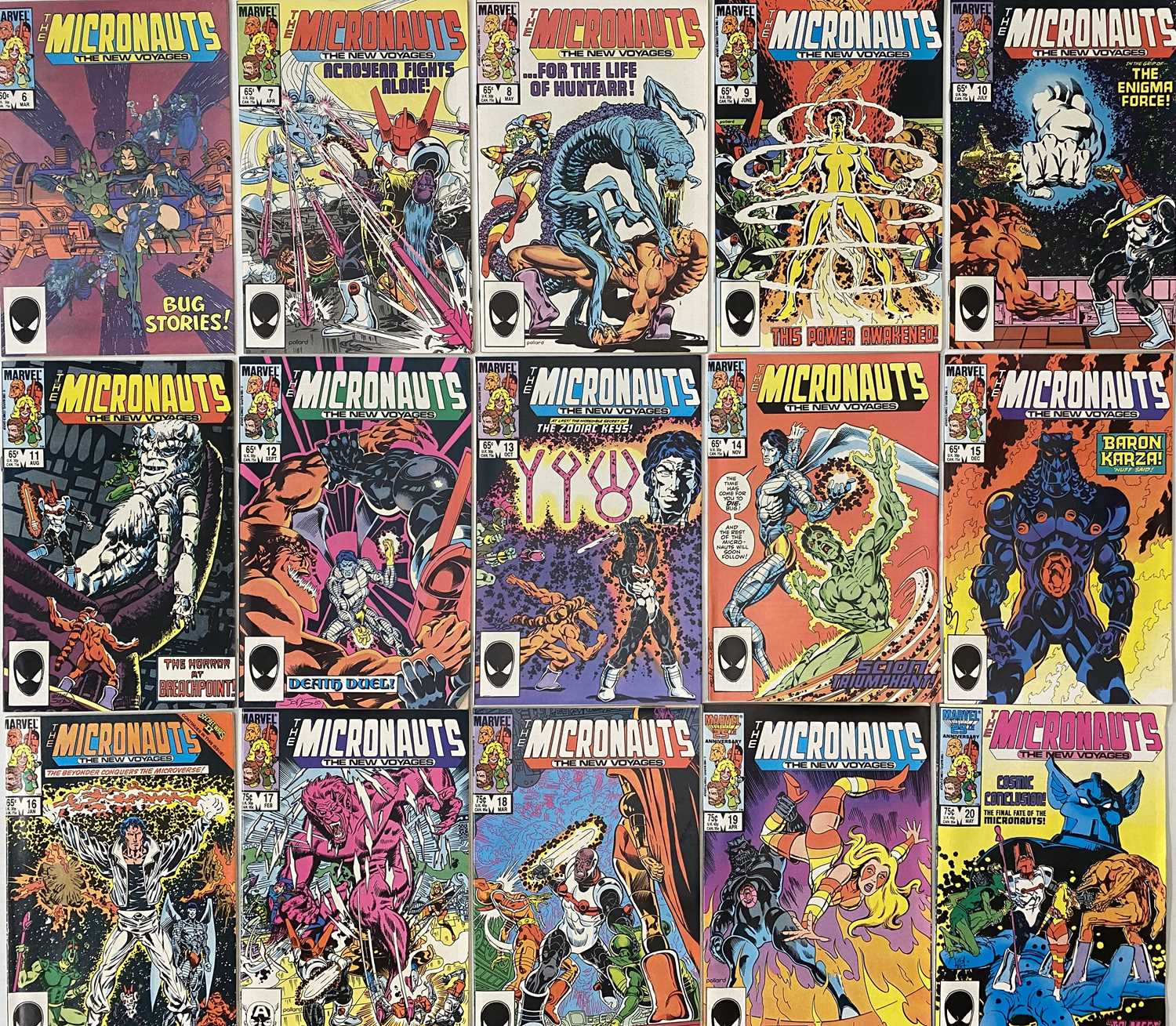 Lot 126 - THE MICRONAUTS. MARVEL COMICS.