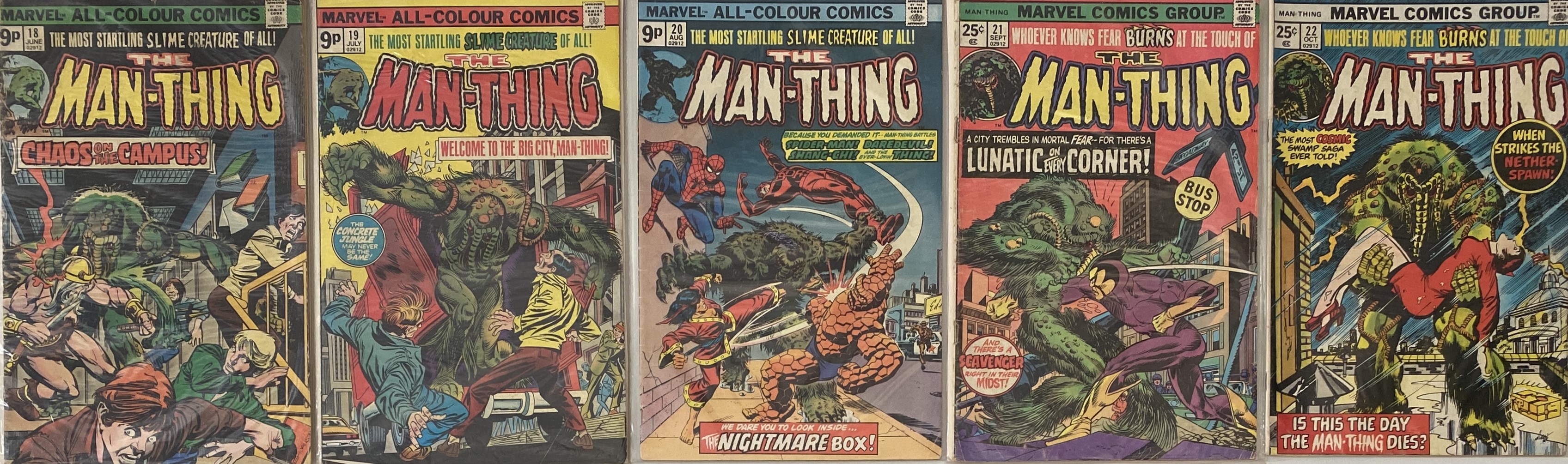 Lot 128 - THE MAN-THING MARVEL COMICS.
