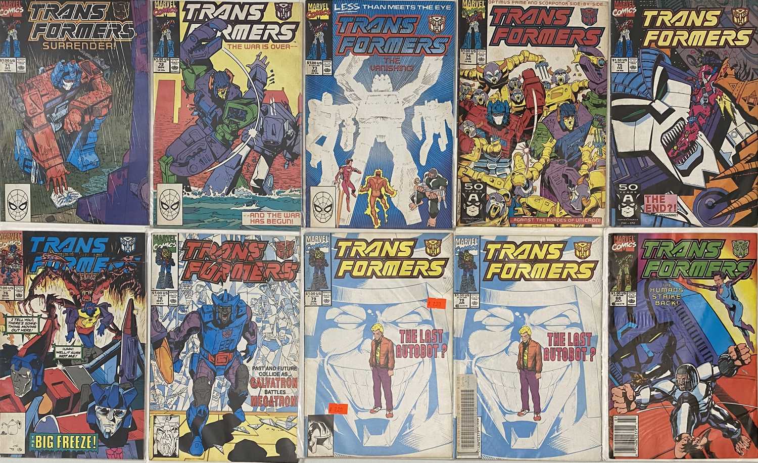 Lot 130 - THE TRANSFORMERS MARVEL COMICS.