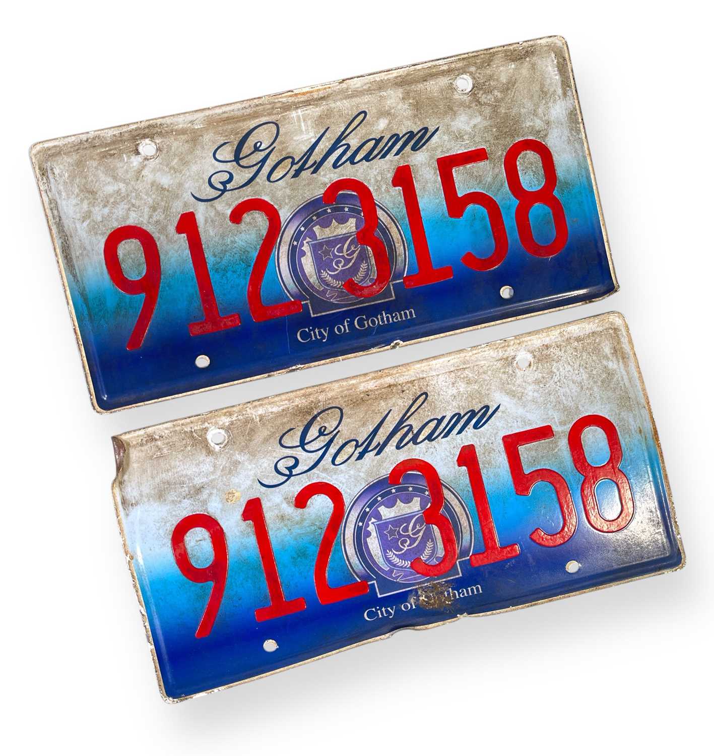 Lot 355 - BATMAN 'DARK KNIGHT' LICENSE / NUMBER PLATE