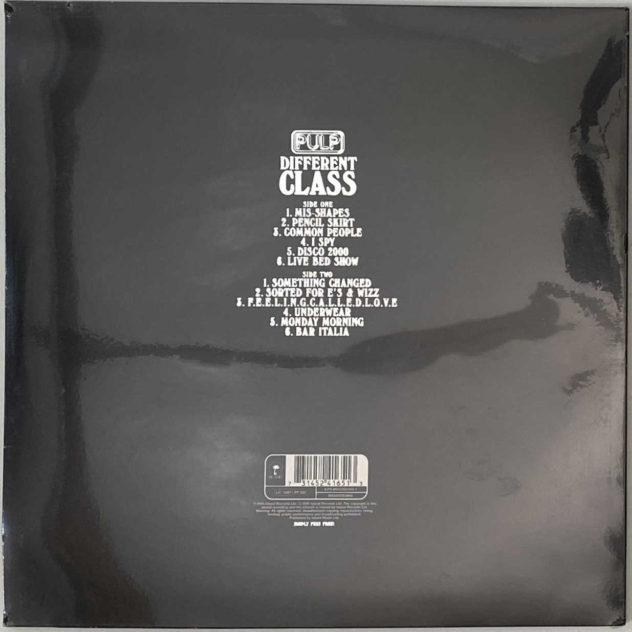 Lot 29 - PULP - DIFFERENT CLASS LP (UK ORIGINAL