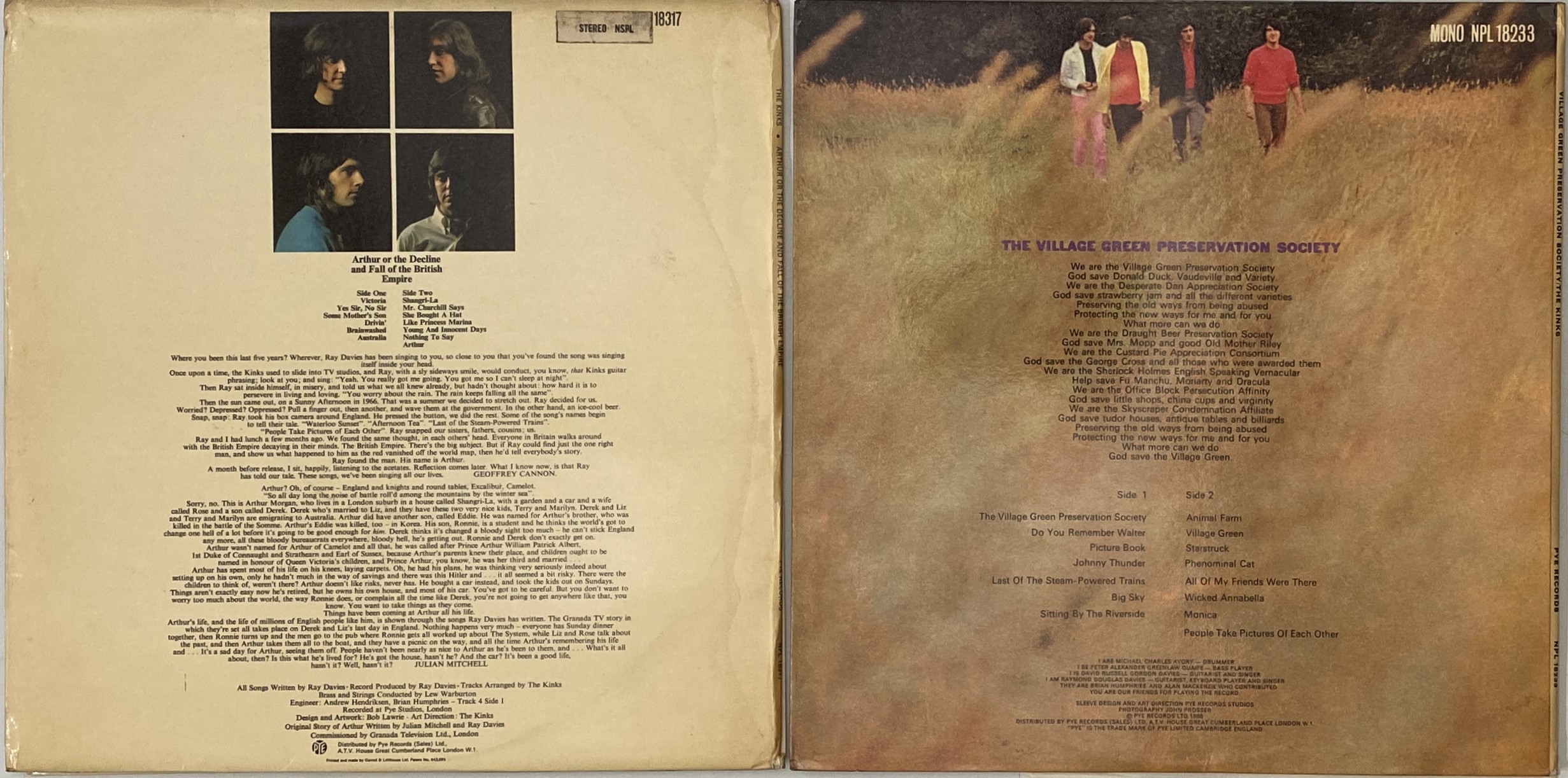 Lot 43 - THE KINKS - LP RARITIES PACK