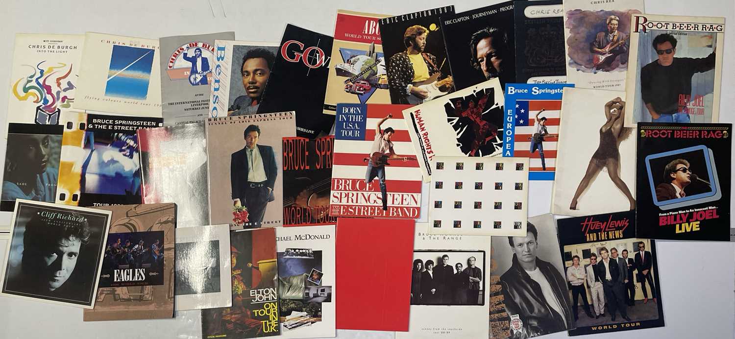 Lot 109 - ROCK AND POP CONCERT PROGRAMME COLLECTION