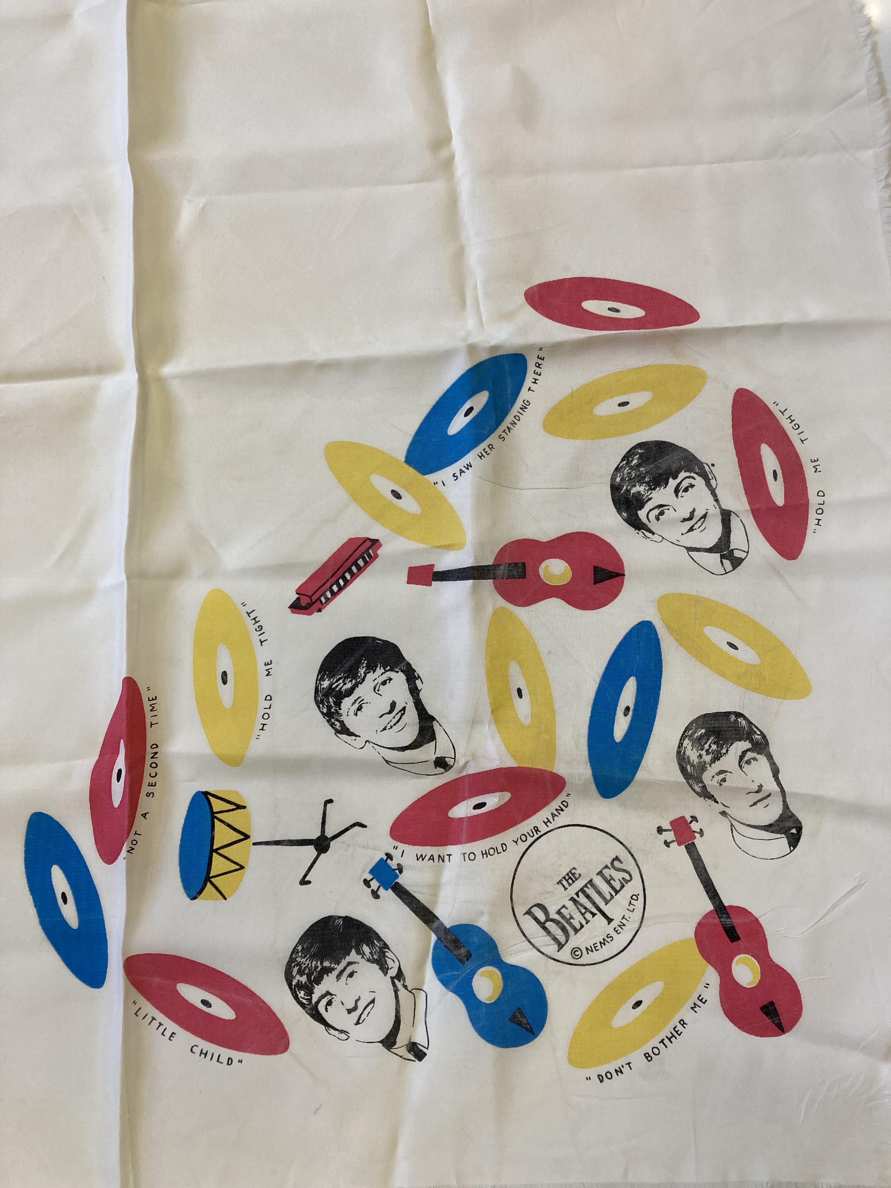 Lot 158 - BEATLES NEMS SILK SCARF
