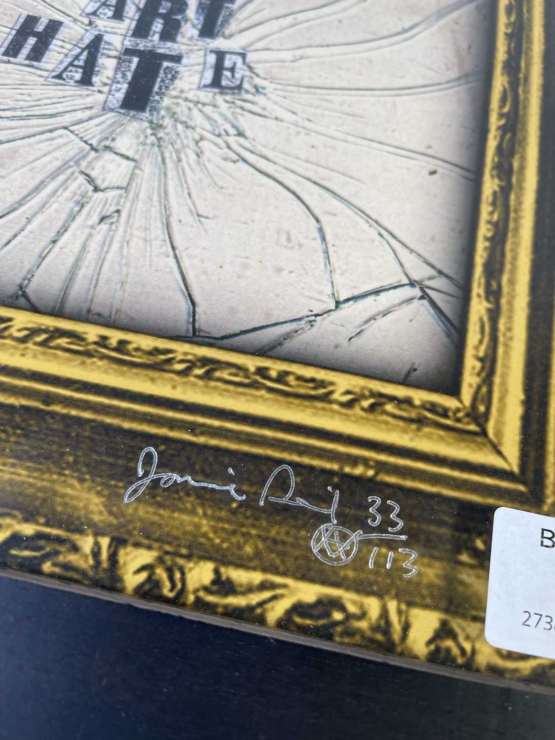 Lot 529 - JAMIE REID - 'ART HATE' LIMITED EDITION