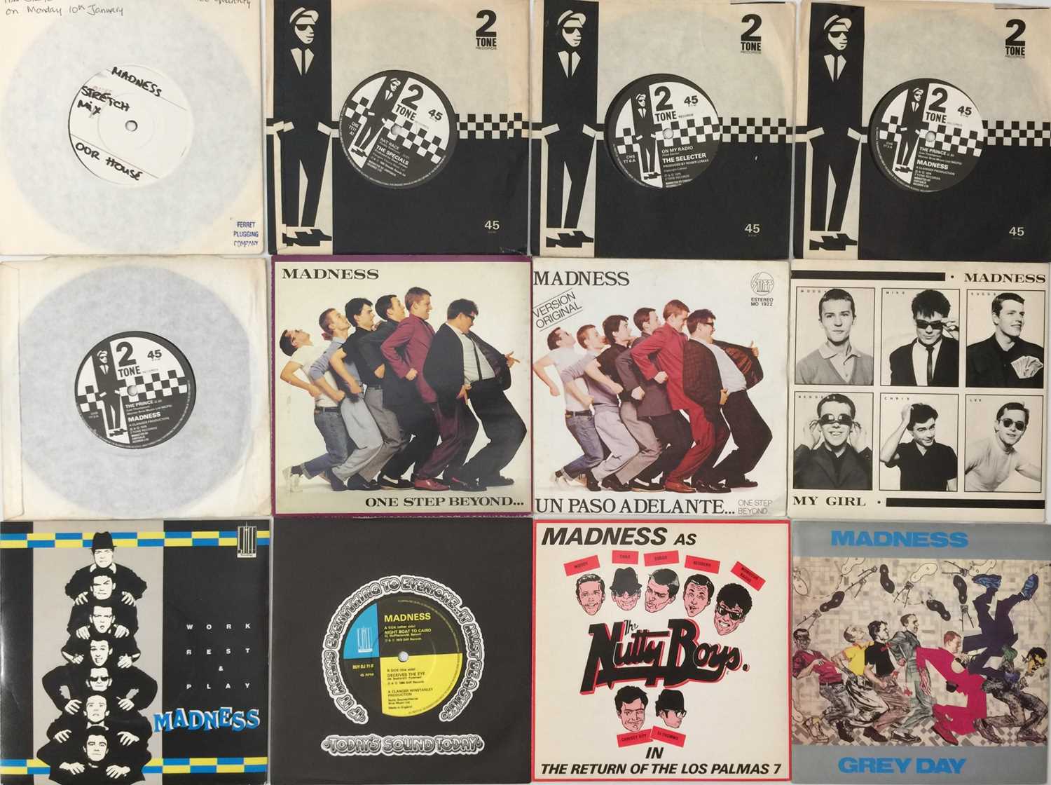 Lot 136 - MADNESS - 7" COLLECTION (INC PROMOS)