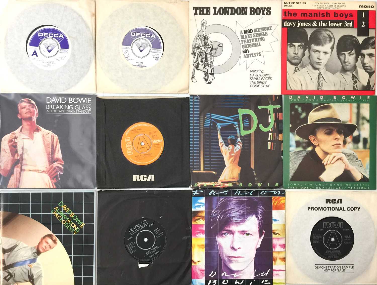 Lot 161 - DAVID BOWIE AND RELATED - 7" PACK (INC