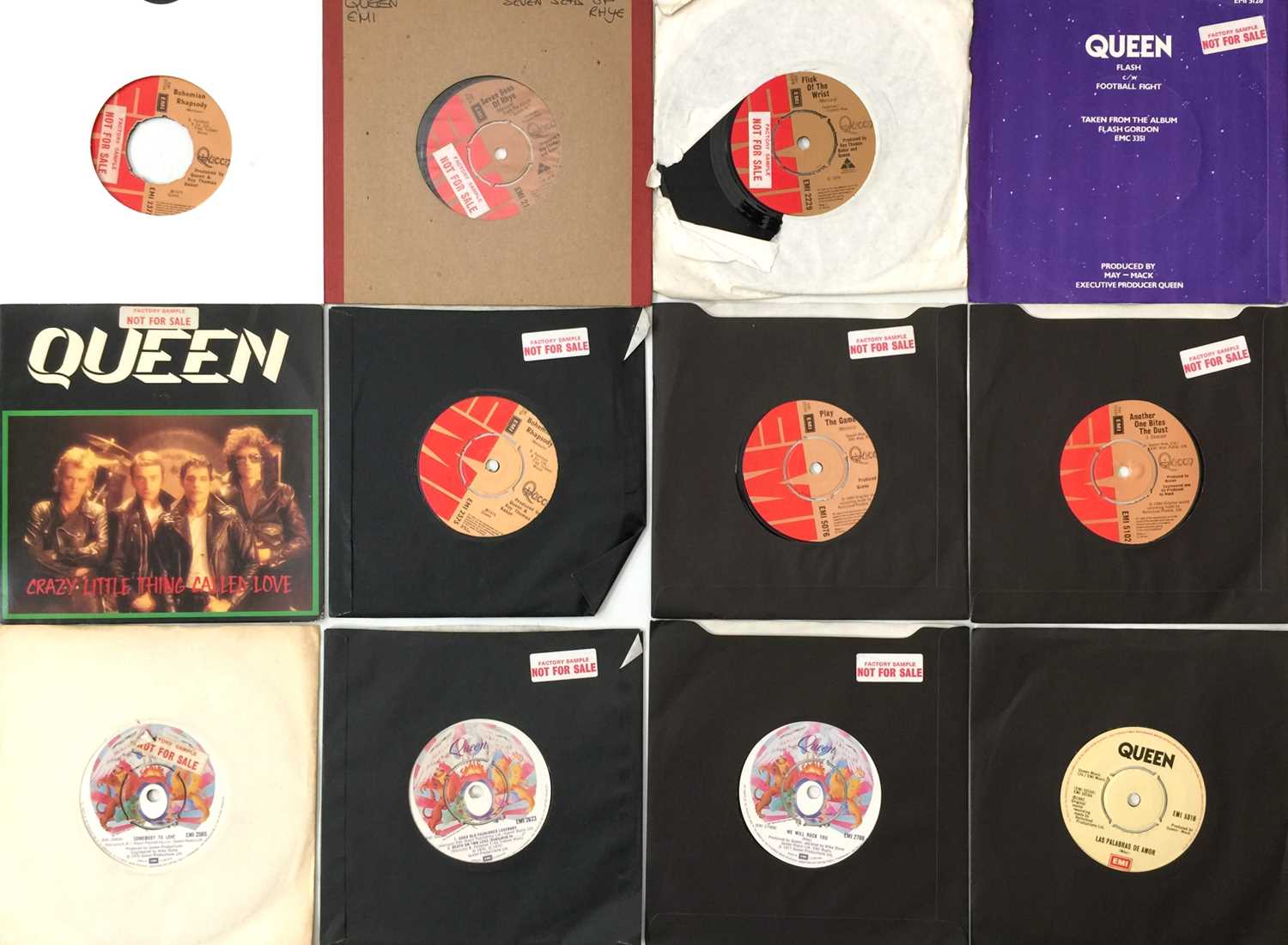 Lot 163 - QUEEN - 7" PACK (INC FACTORY SAMPLES)