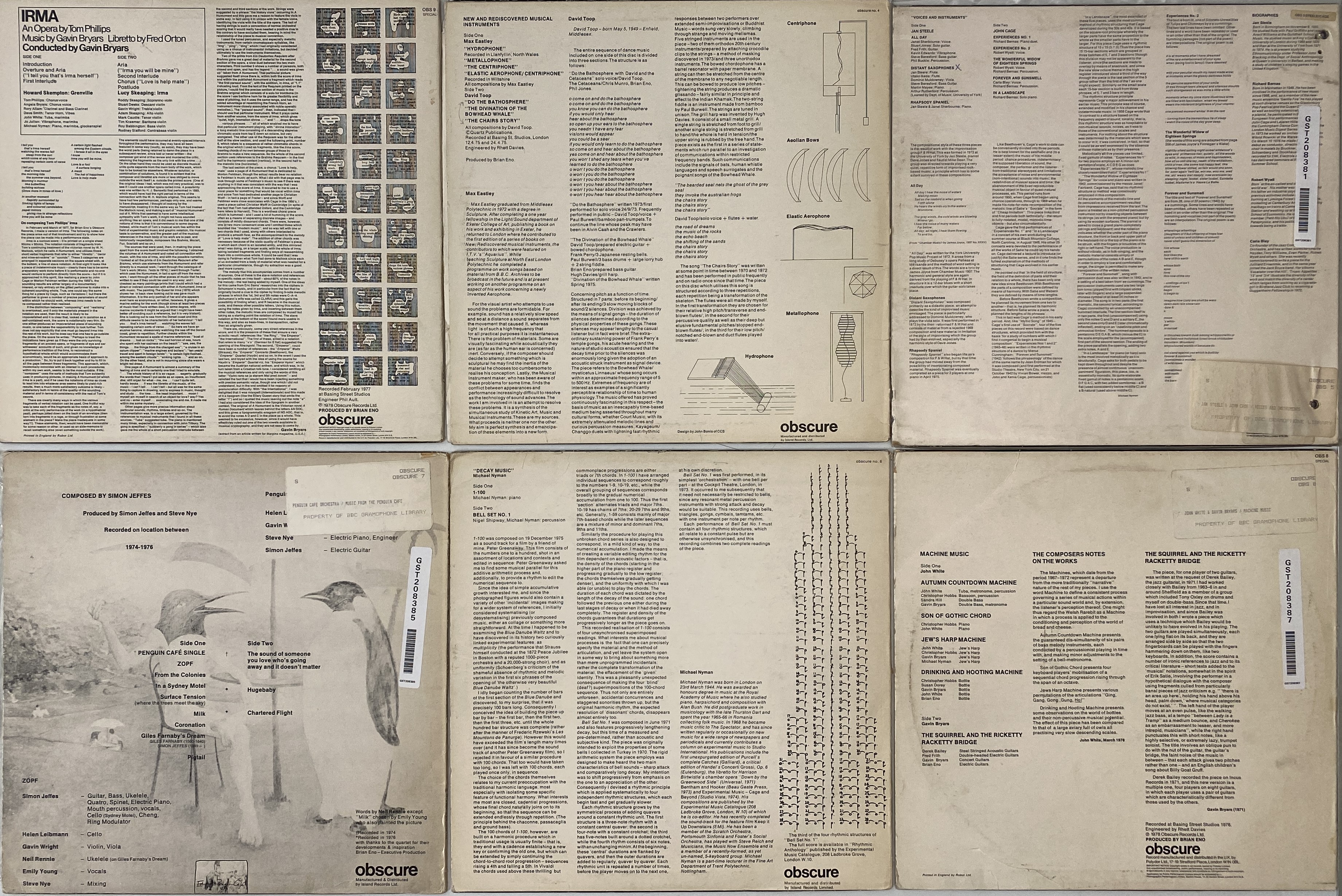 Lot 115 - OBSCURE - LP PACK