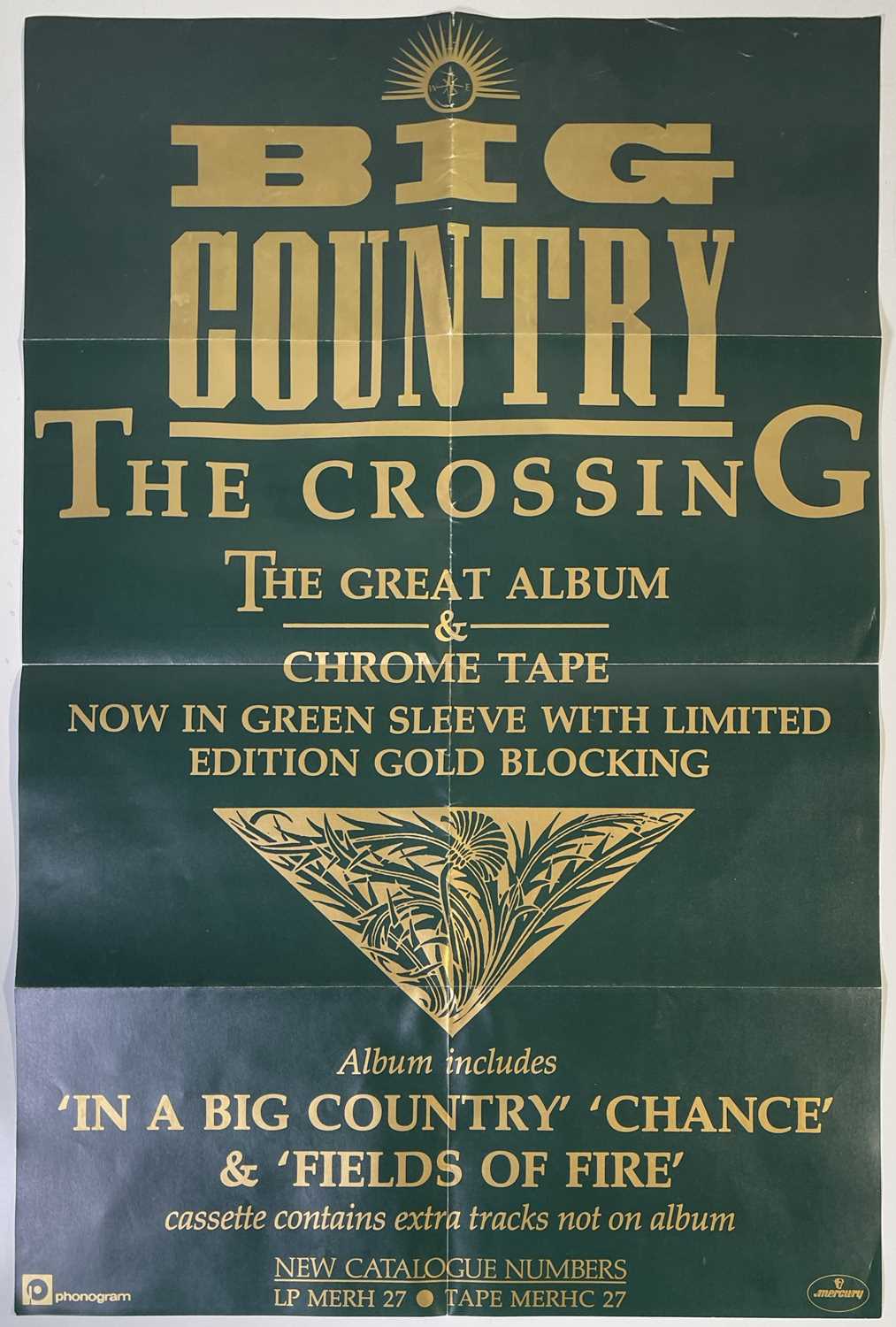 Lot 264 - BIG COUNTRY - POSTER AND SIGNED PROMOTIONAL