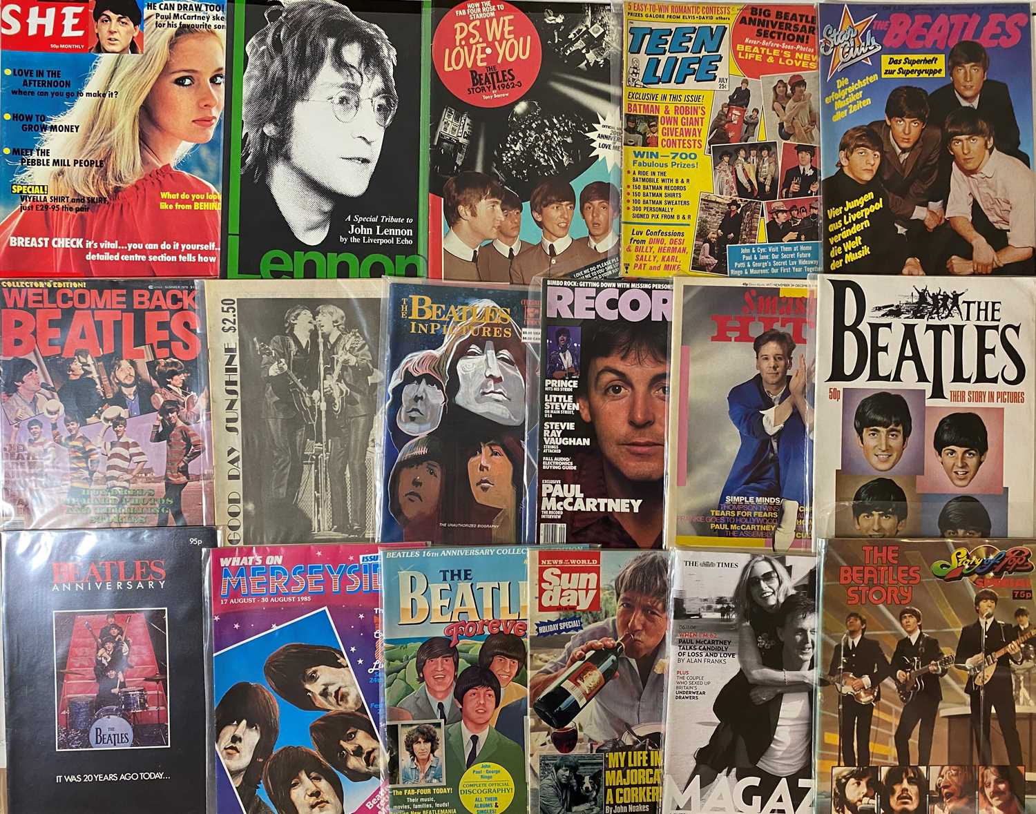 Lot 1340185 - BEATLES MAGAZINES