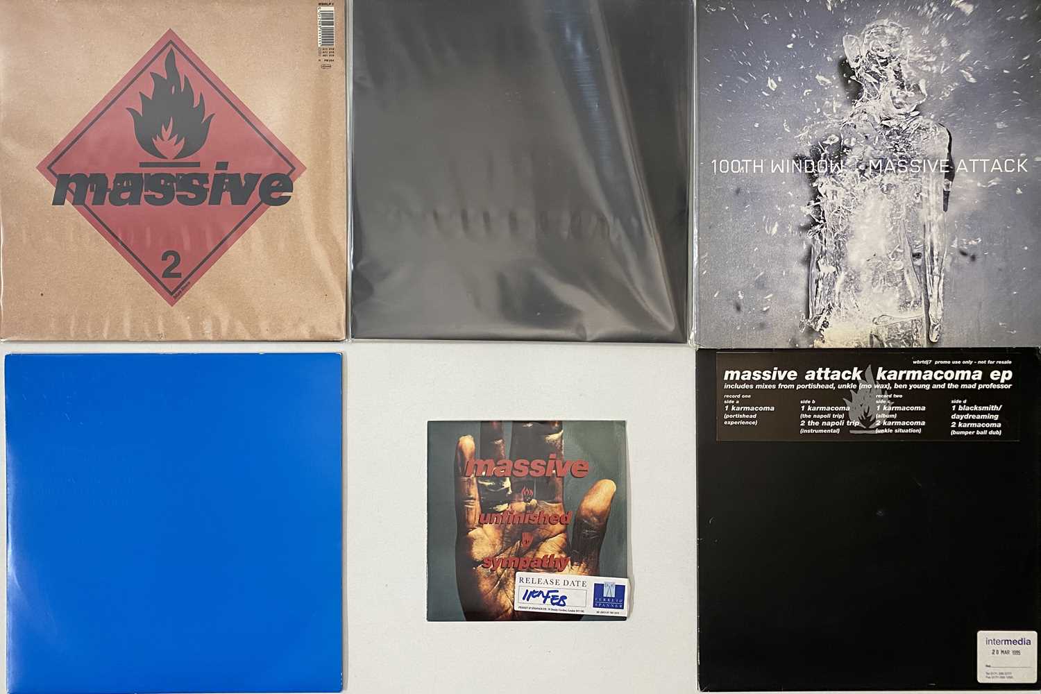 Lot 216 - MASSIVE ATTACK - LP/ 12" PACK (INC PROMOS)