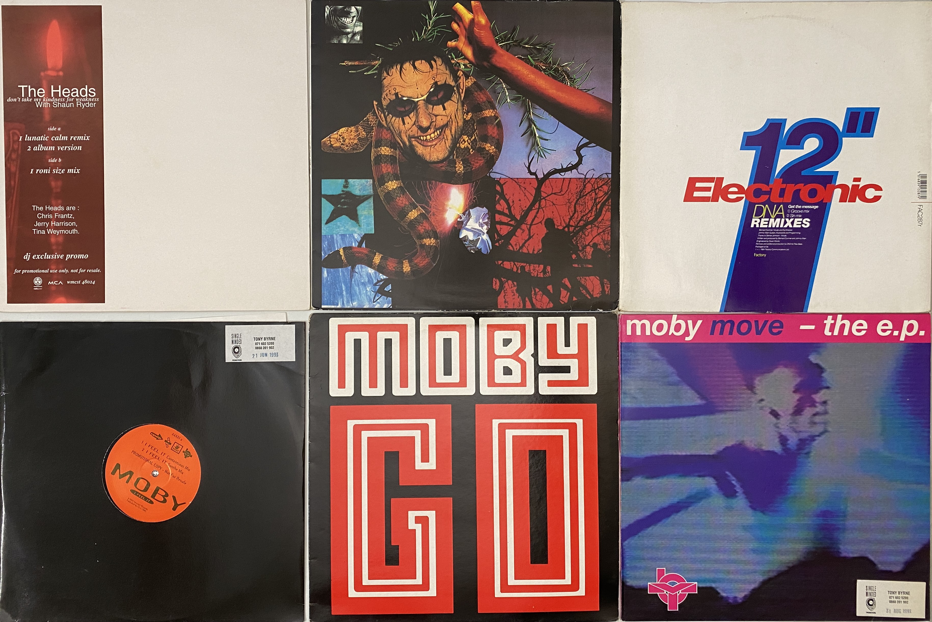 Lot 223 - NEW ORDER/ MOBY/ INDIE - 12" PACK (INC