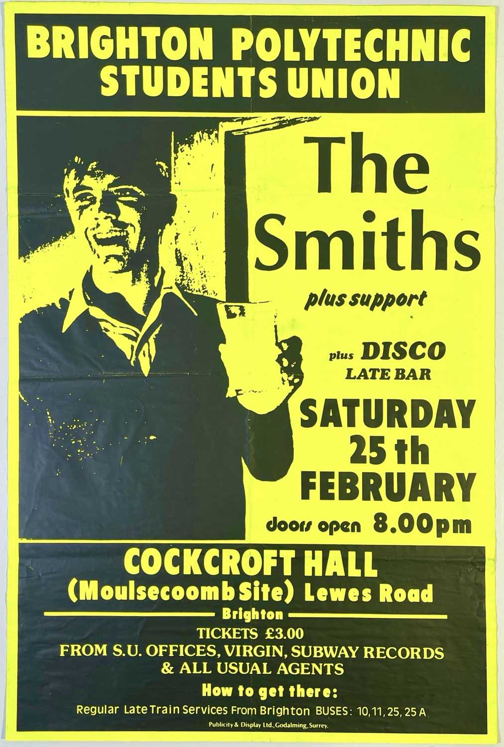 Lot 66 - THE SMITHS - ORIGINAL 1984 BRIGHTON CONCERT
