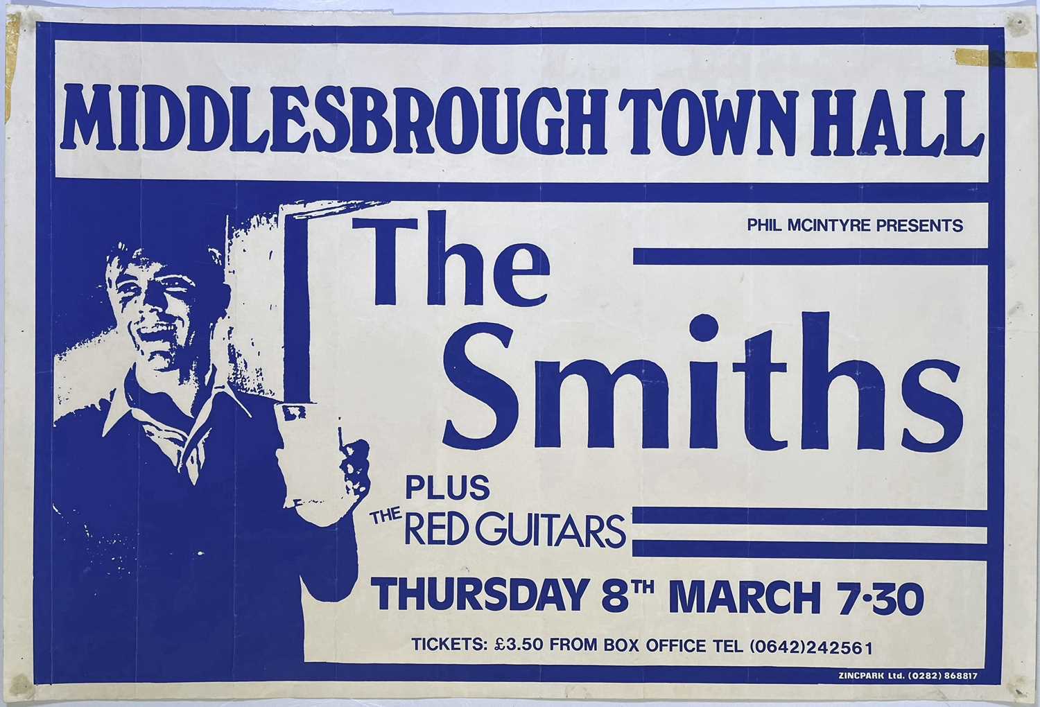 Lot 69 - THE SMITHS - 1984 MIDDLESBOROUGH TOWN HALL