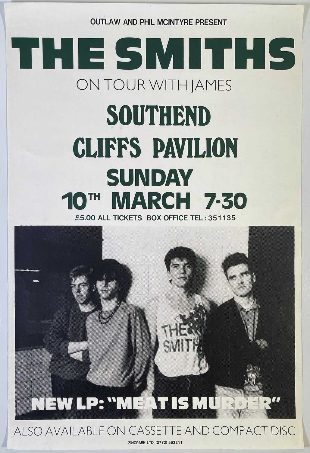 Lot 75 - THE SMITHS - RARE POSTER FOR A CANCELLED