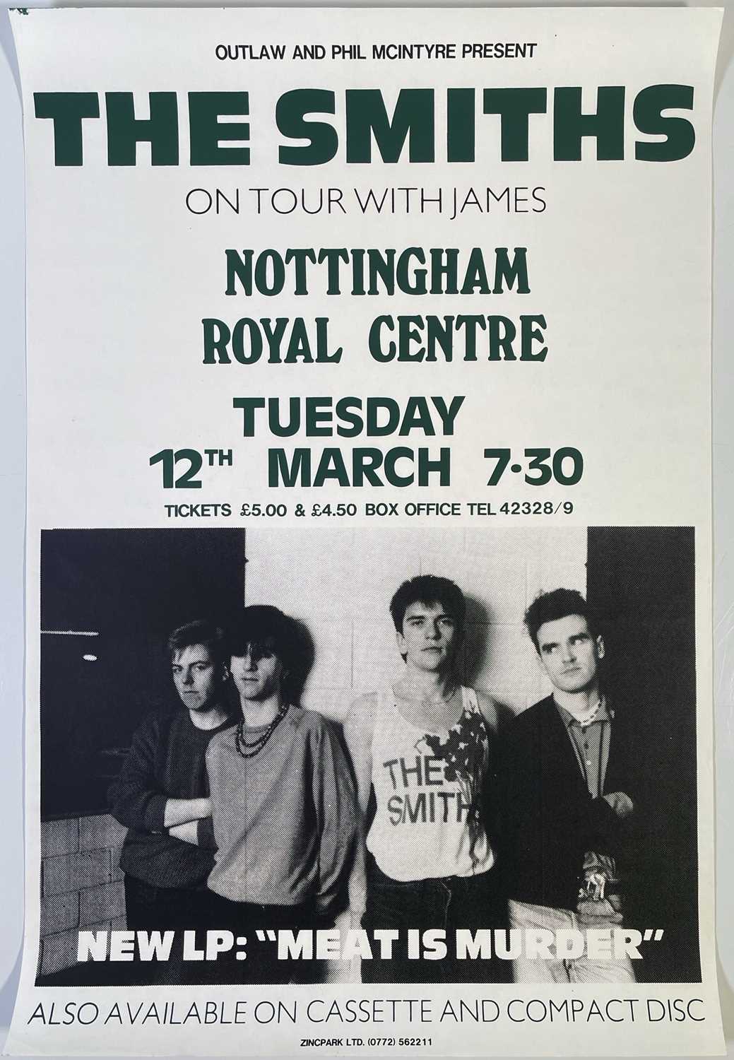 Lot 76 - THE SMITHS - ORIGINAL 1985 NOTTINGHAM CONCERT