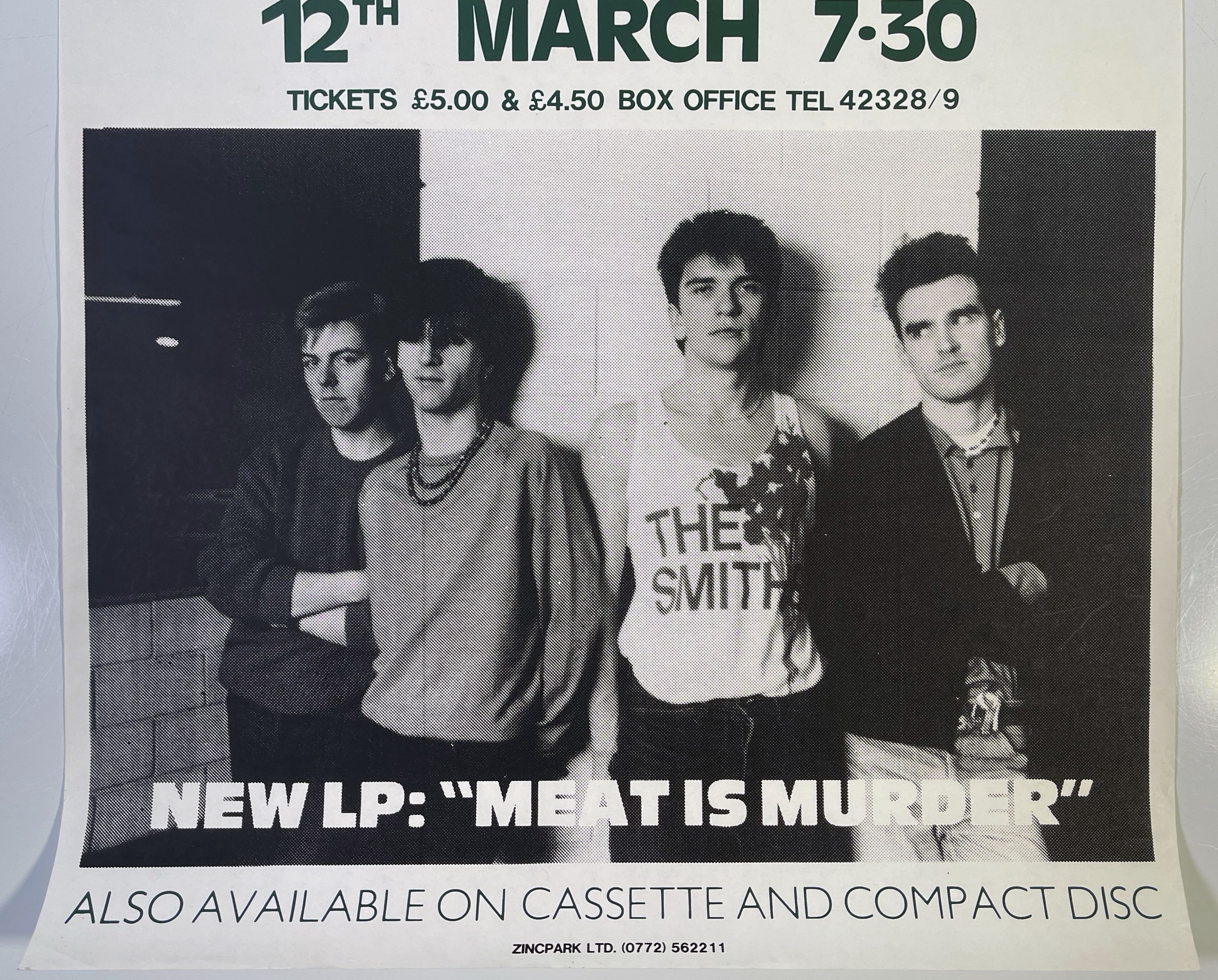 Lot 76 - THE SMITHS - ORIGINAL 1985 NOTTINGHAM CONCERT