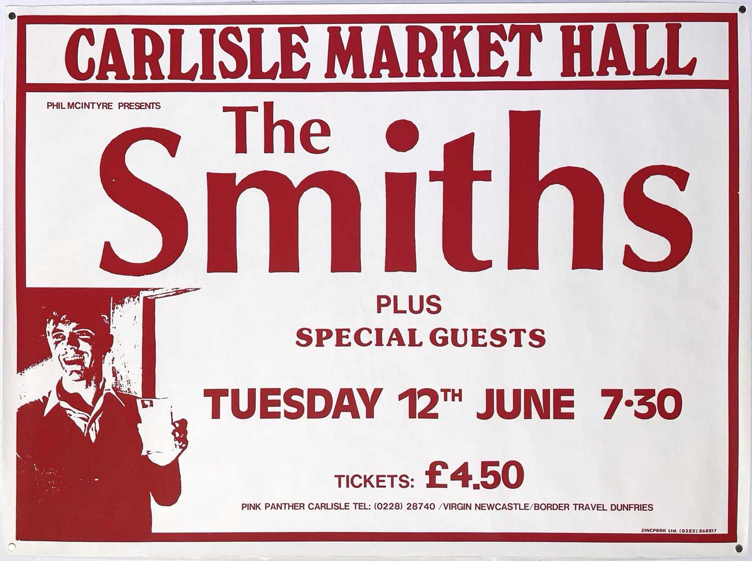 Lot 71 - THE SMITHS - ORIGINAL 1984 CARLISLE CONCERT