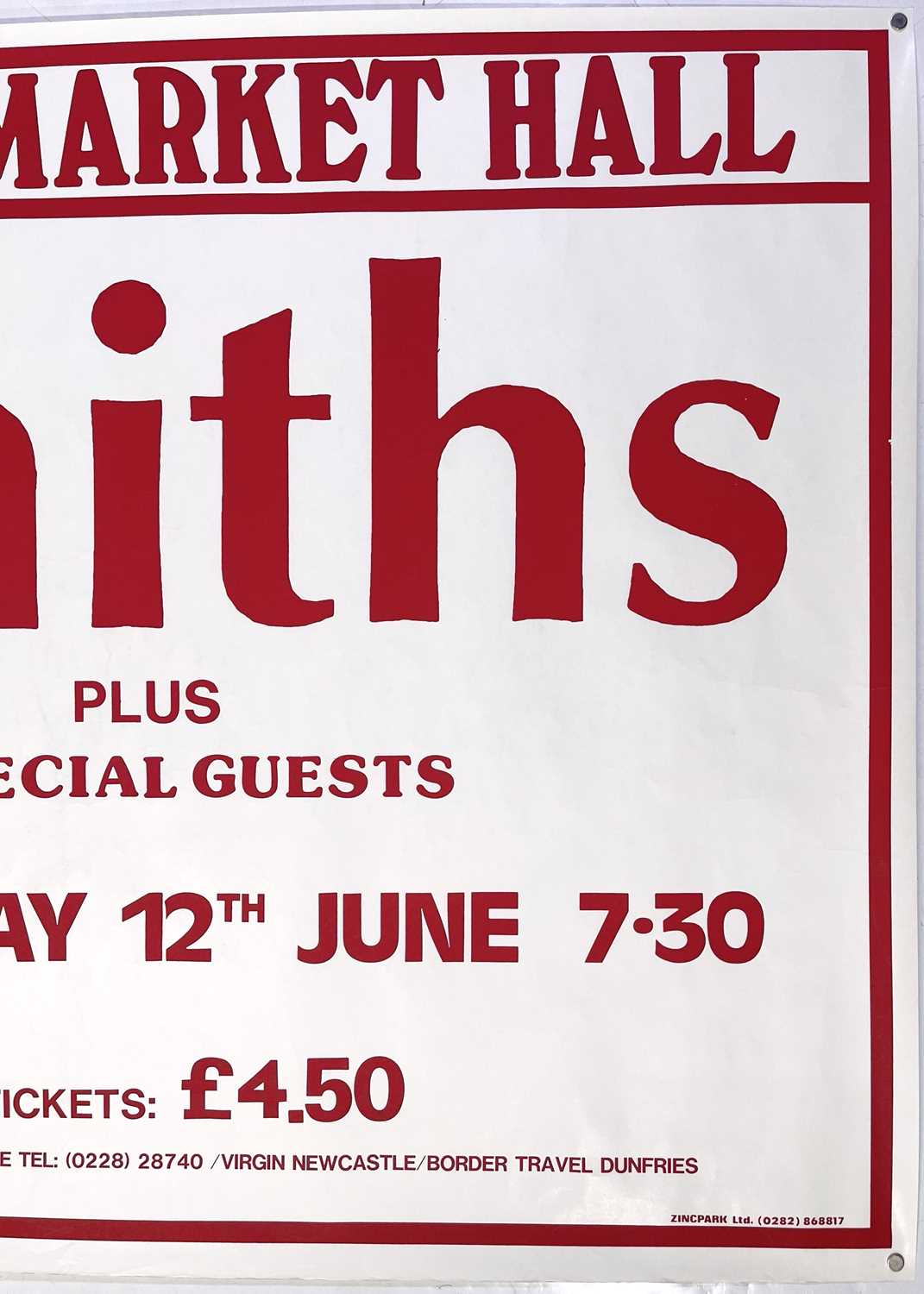 Lot 71 - THE SMITHS - ORIGINAL 1984 CARLISLE CONCERT