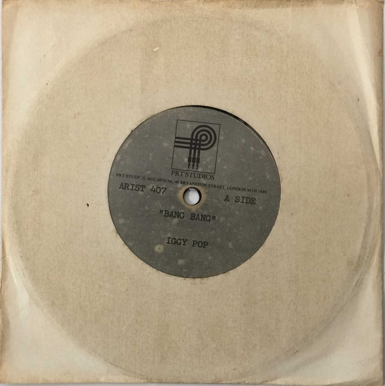 Lot 210 - IGGY POP - BANG BANG 7" ACETATE (PRT STUDIOS