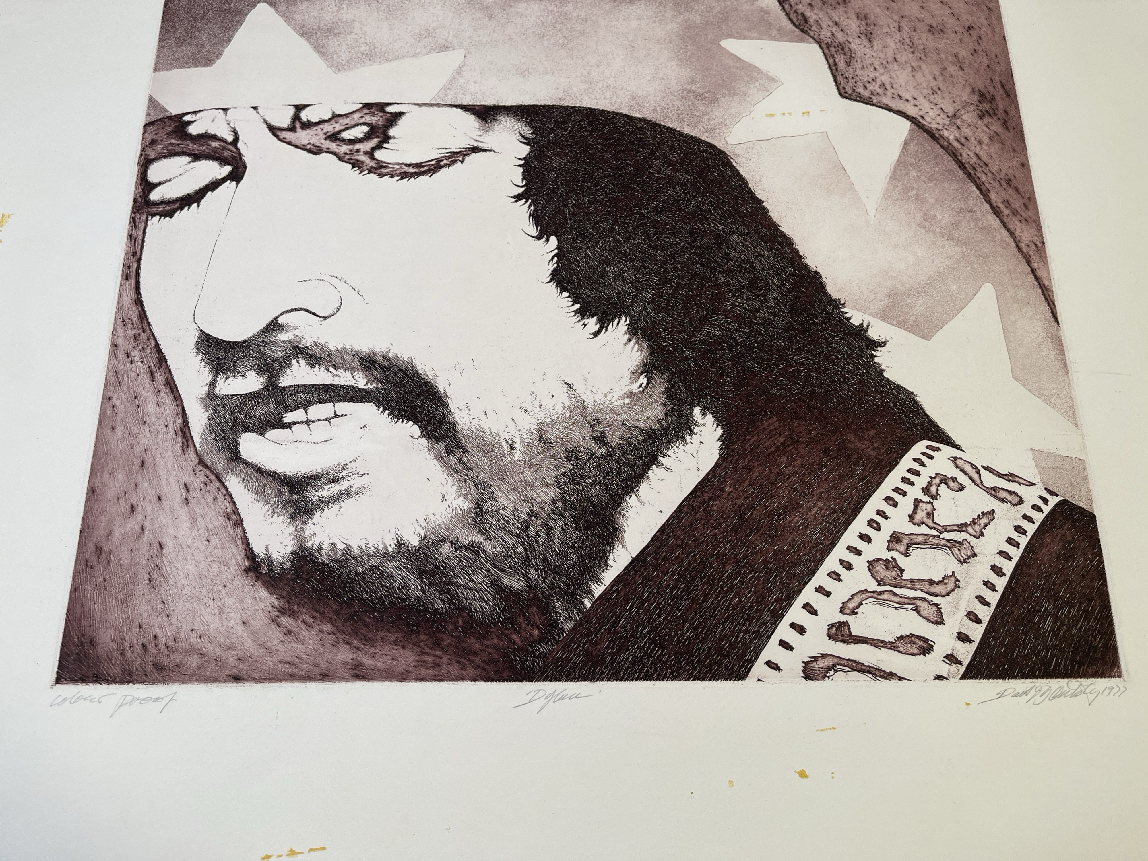Lot 184 - BOB DYLAN - SIGNED DAVID OXTOBY ARTIST PROOF