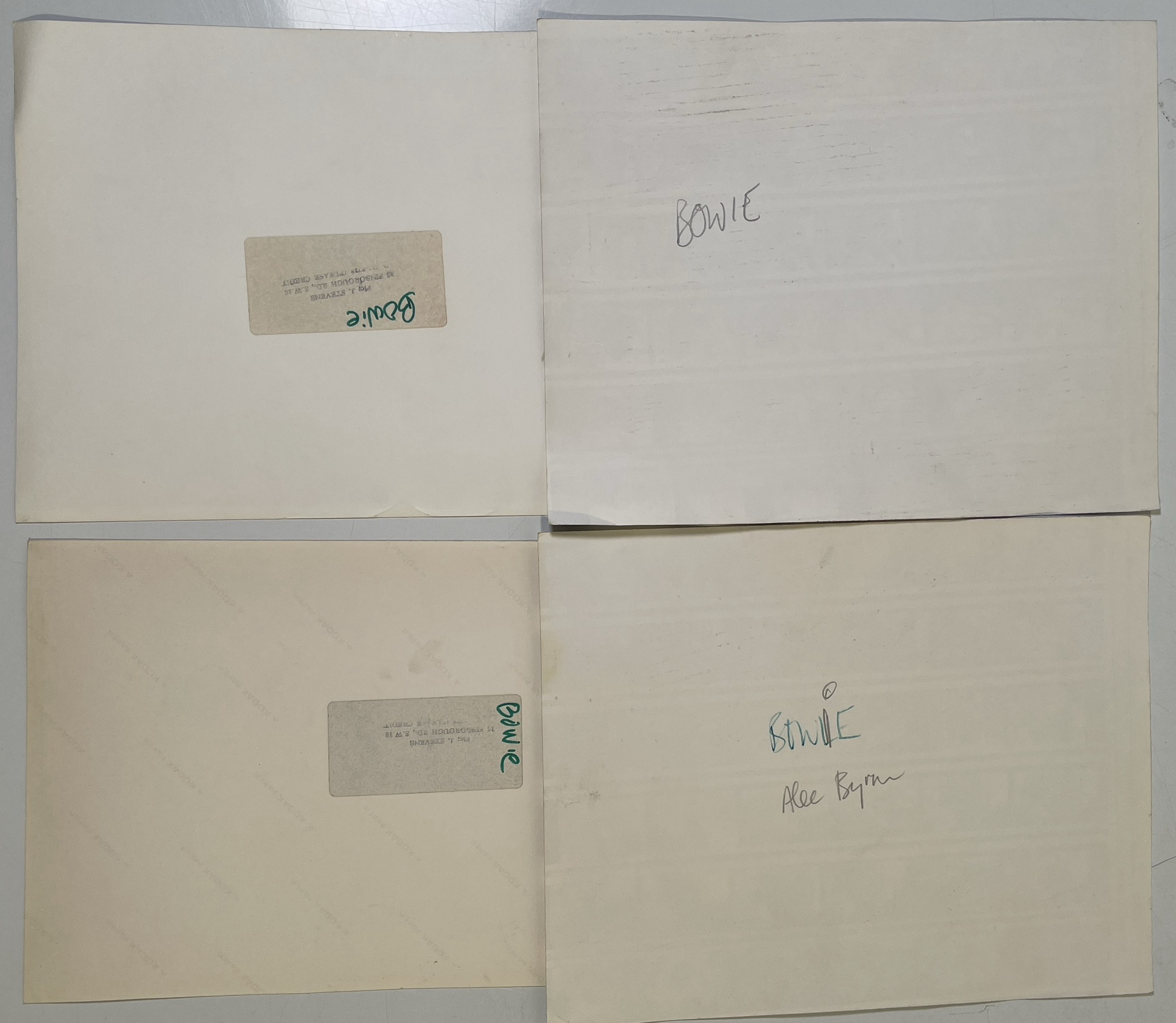 Lot 443 - DAVID BOWIE - ORIGINAL CONTACT SHEETS.