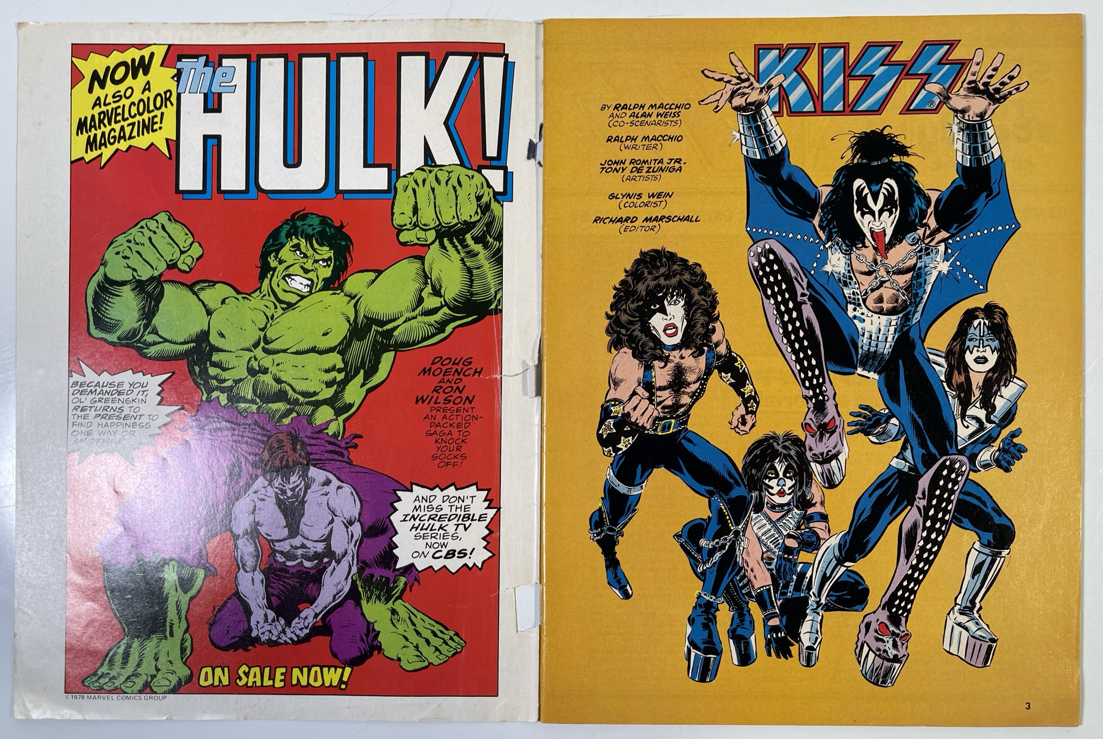 Lot 370 - KISS - AN ORIGINAL MARVEL COMIC COMPLETE