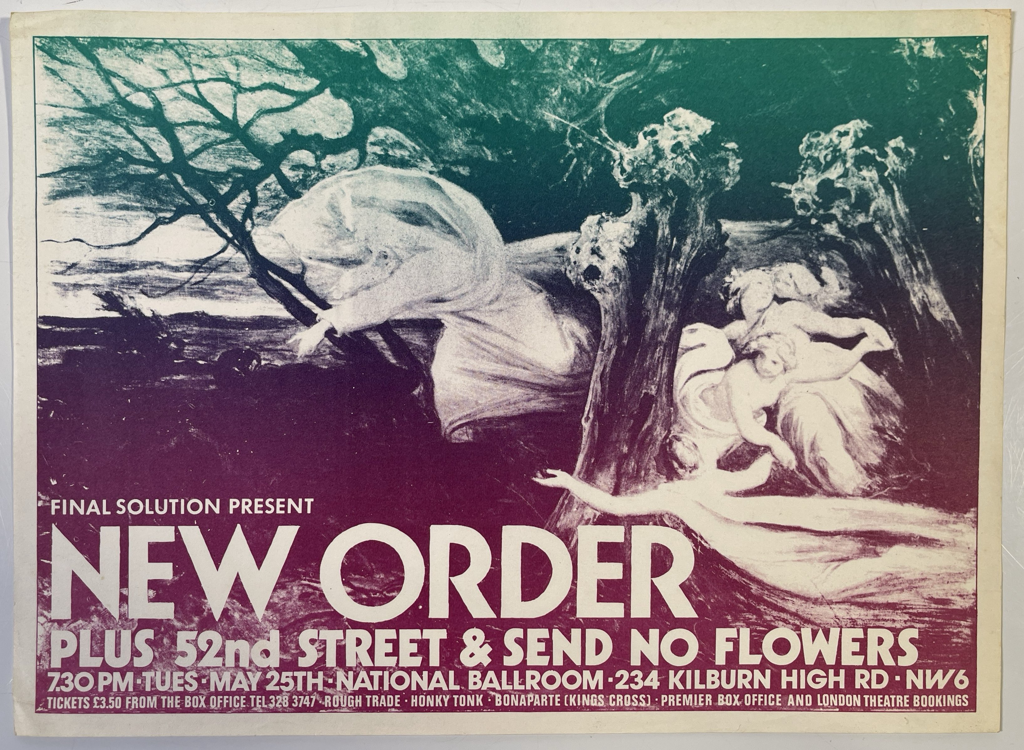 Lot 432 - NEW ORDER - AN ORIGINAL HANDBILL FOR A 1982