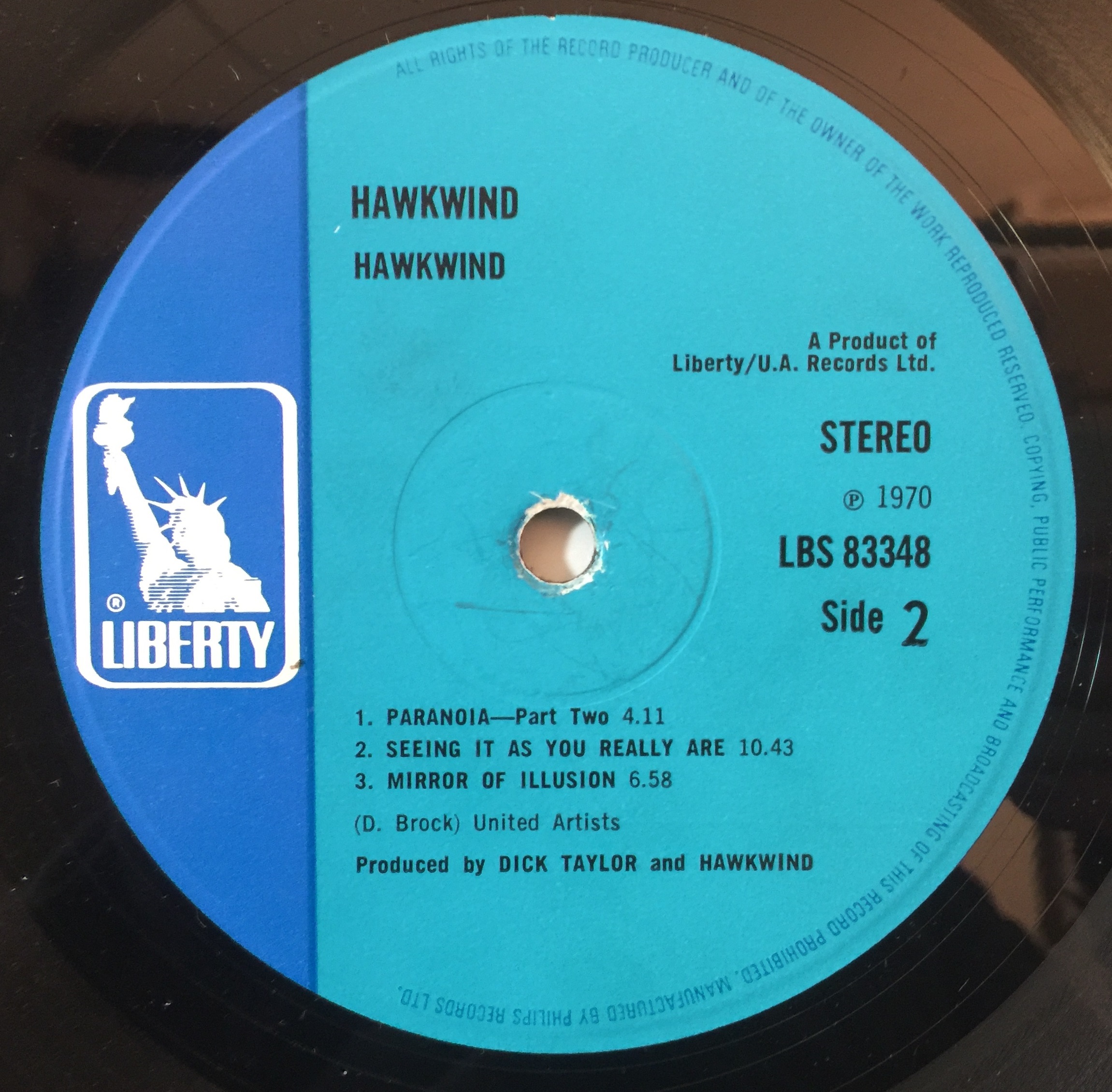 Lot 19 - HAWKWIND - HAWKWIND LP (ORIGINAL UK PRESSING