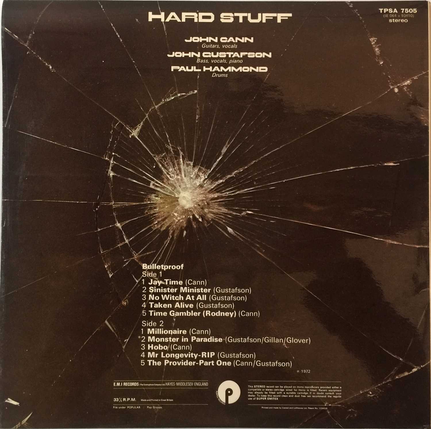 Lot 20 - HARD STUFF - BULLETPROOF LP (ORIGINAL UK