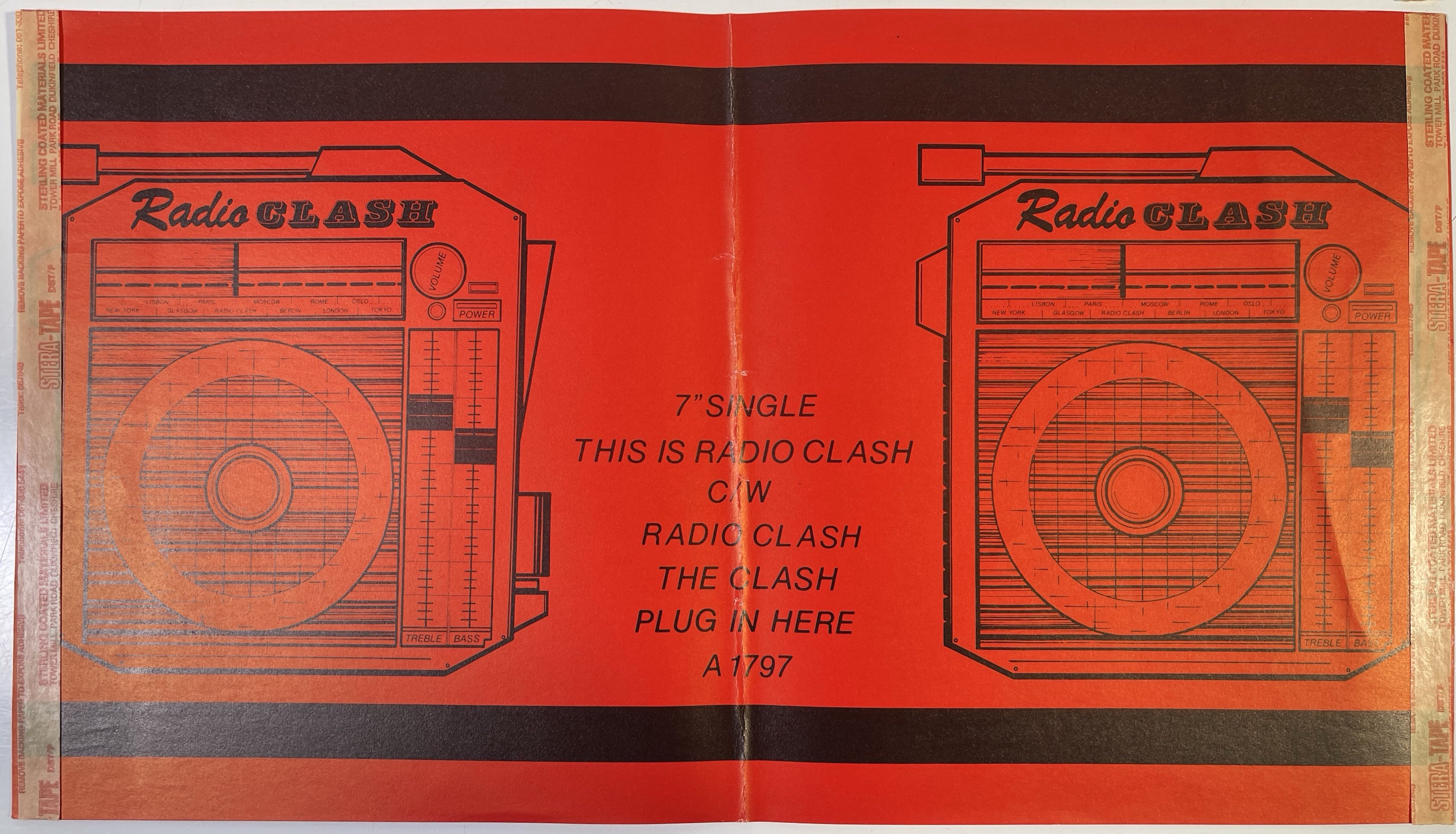 Lot 458 - THE CLASH - PAIR OF ORIGINAL SHOP DISPLAY