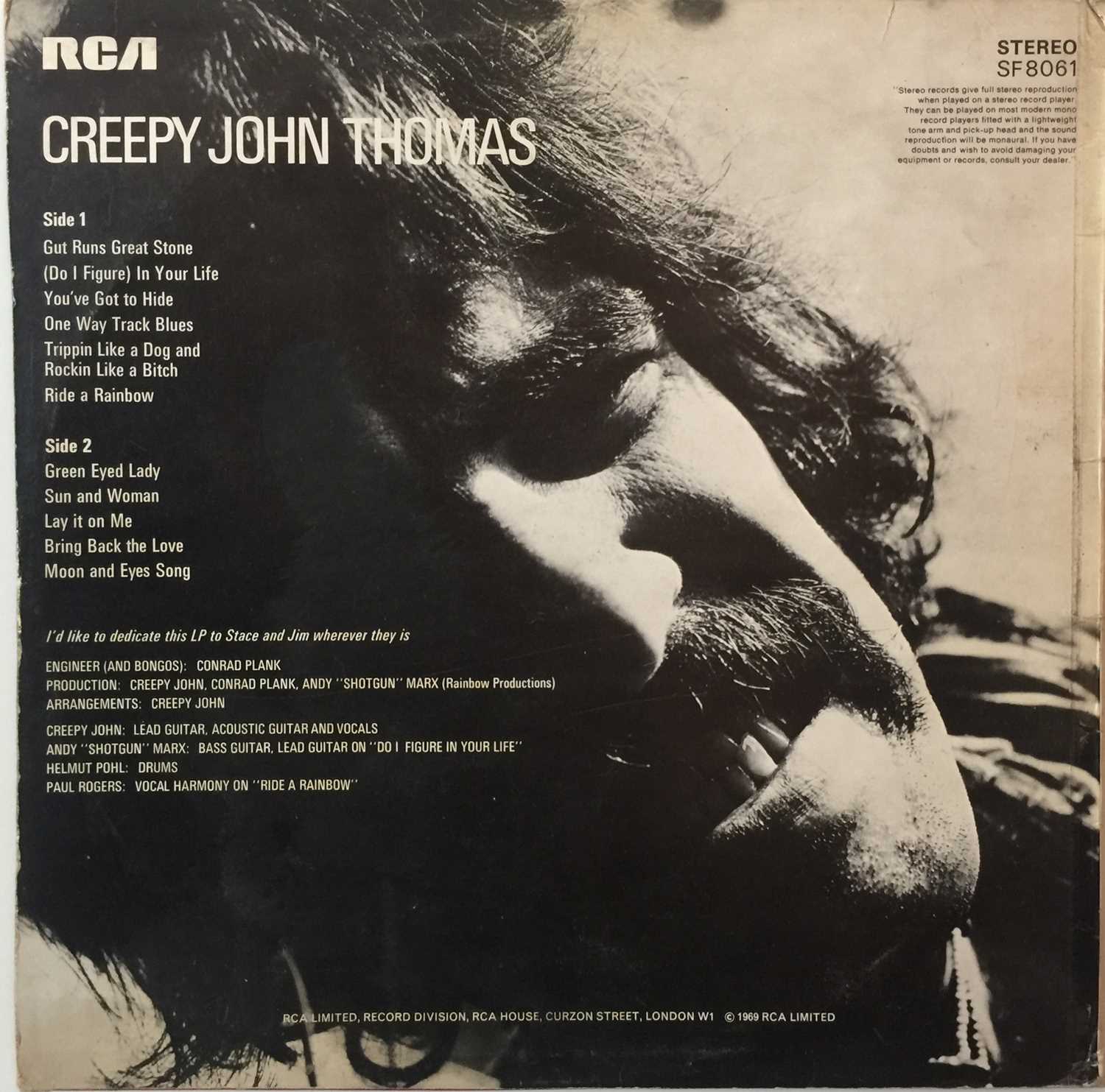 Lot 25 - CREEPY JOHN THOMAS - CREEPY JOHN THOMAS LP