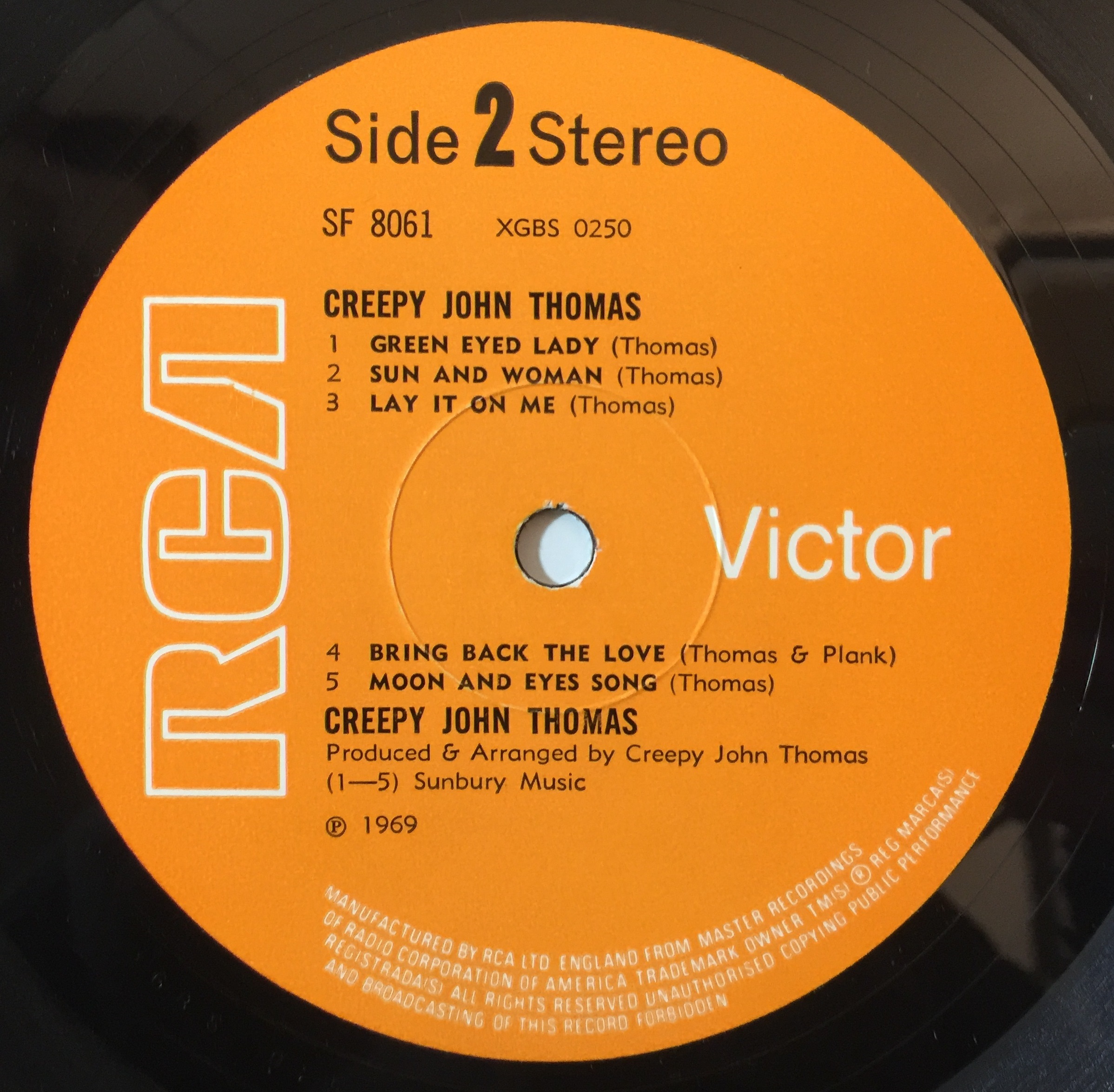 Lot 25 - CREEPY JOHN THOMAS - CREEPY JOHN THOMAS LP