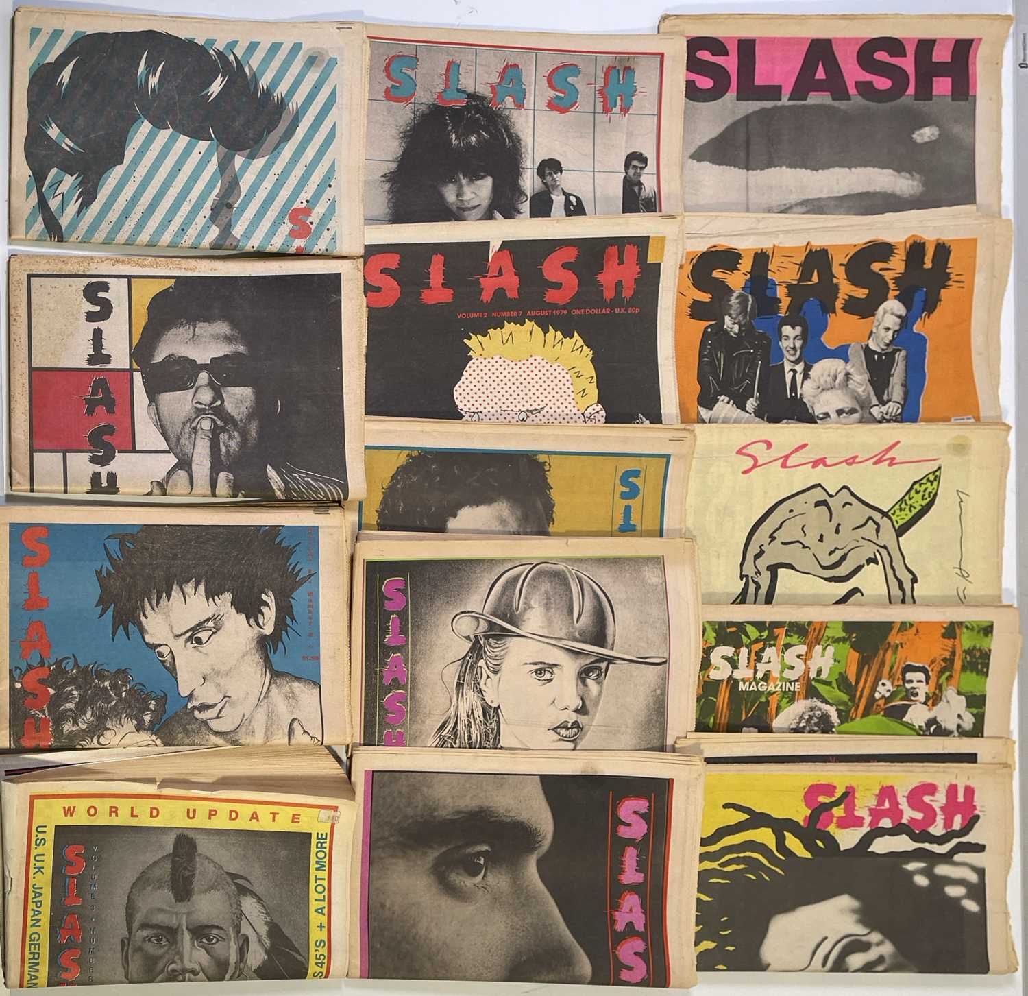 Lot 466 - PUNK MEMORABILIA - SLASH MAGAZINE.