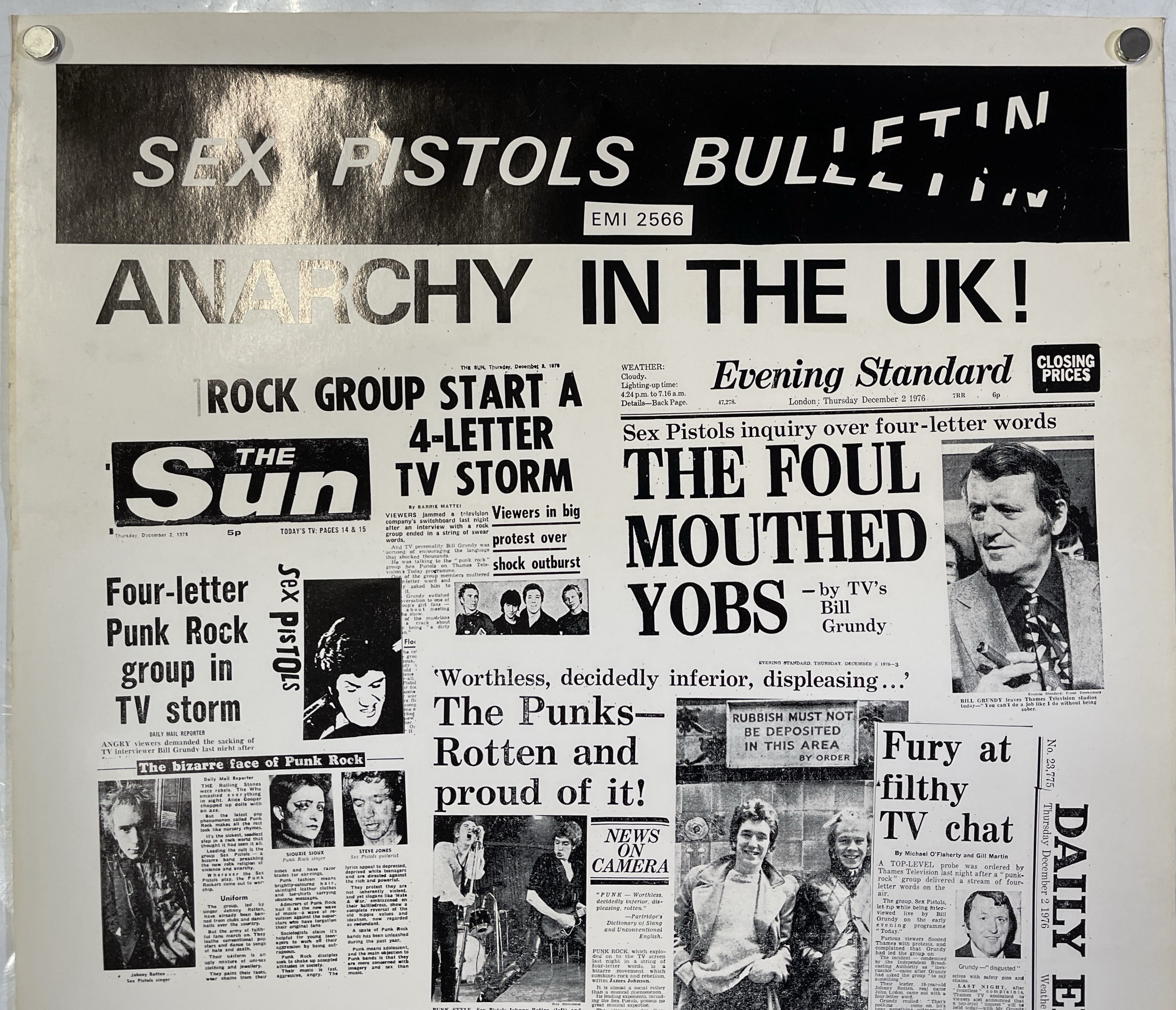 Lot 111 - THE SEX PISTOLS - JAMIE REID DESIGNED 'SEX