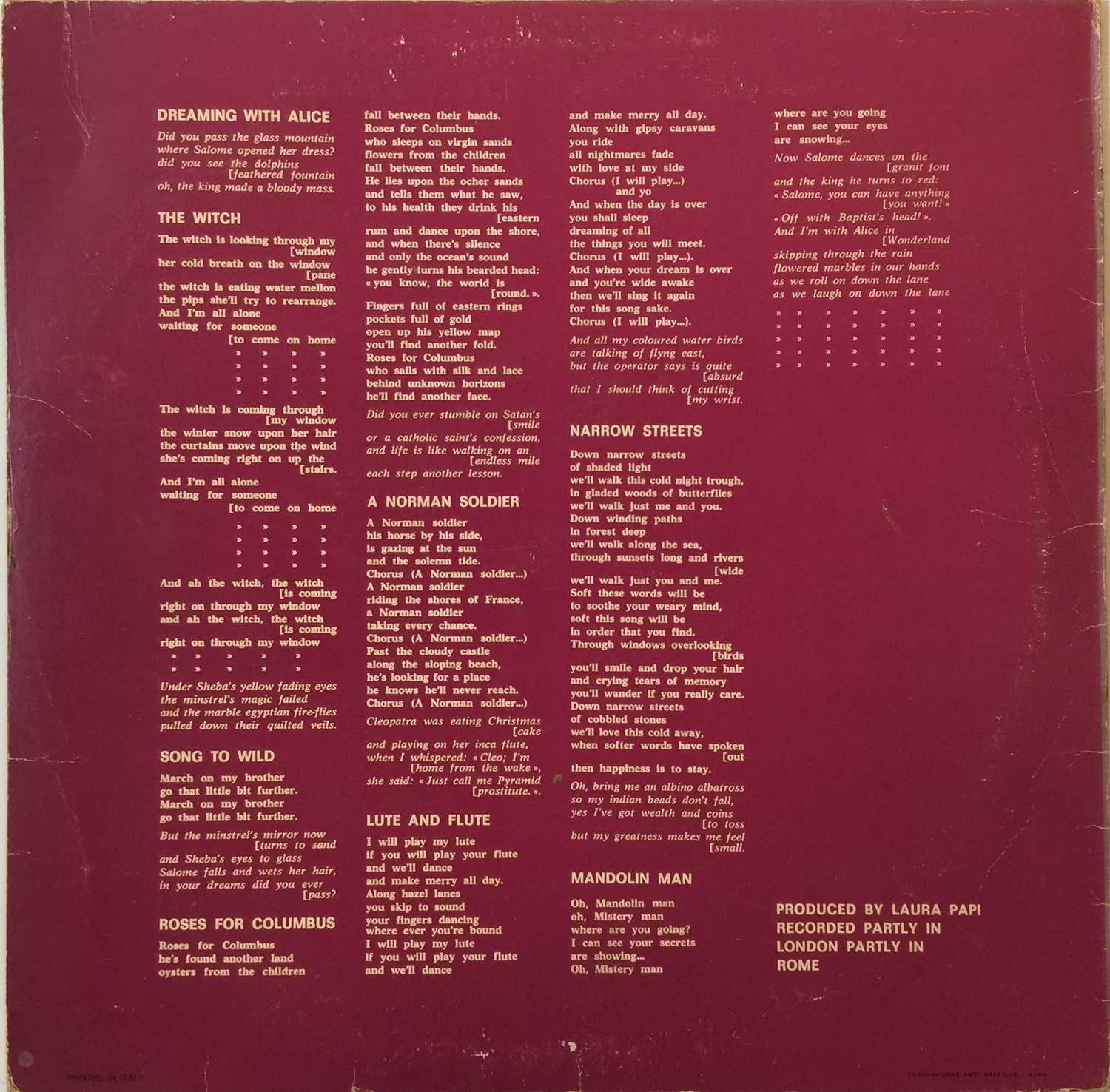 Lot 65 - MARK FRY - DREAMING WITH ALICE LP (ORIGINAL