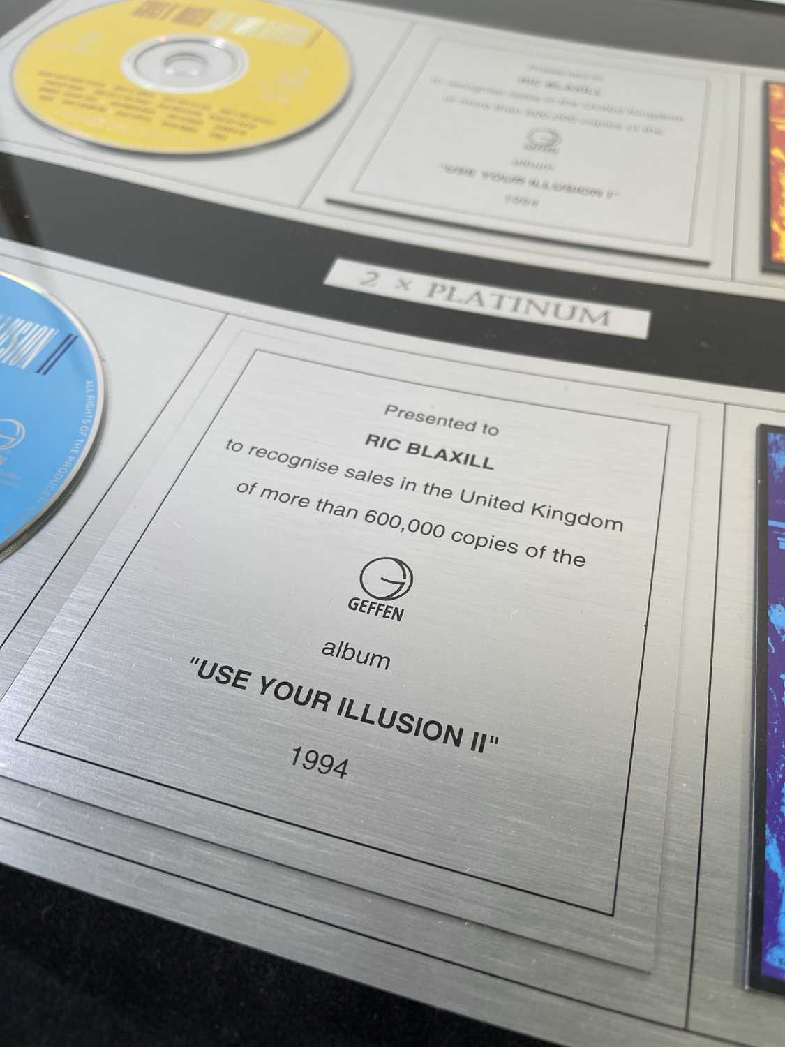 Lot 314 - GUNS 'N ROSES - ORIGINAL DOUBLE PLATINUM