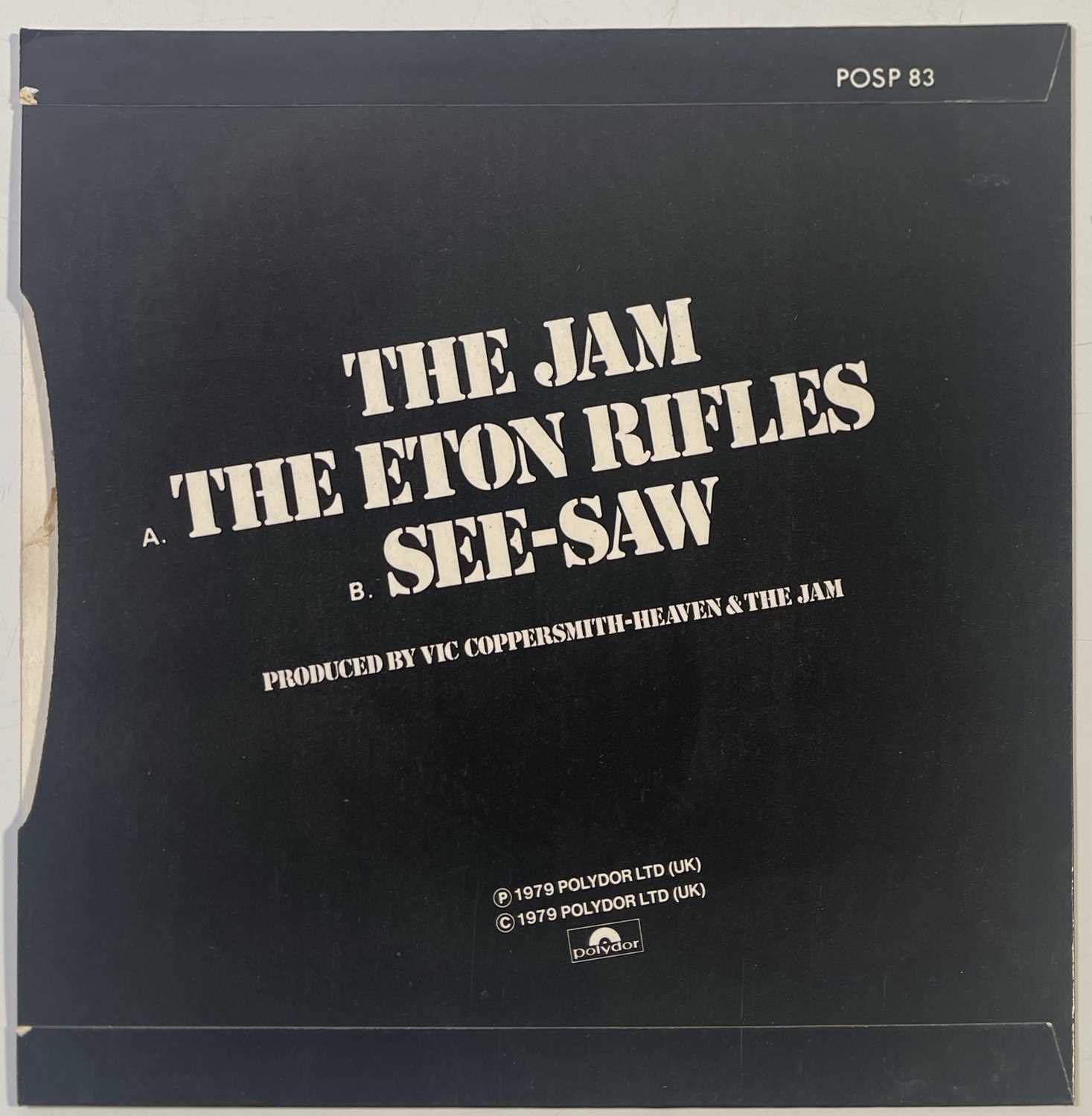 Lot 458 - THE JAM - FULLY SIGNED COPY OF ETON RIFLES.