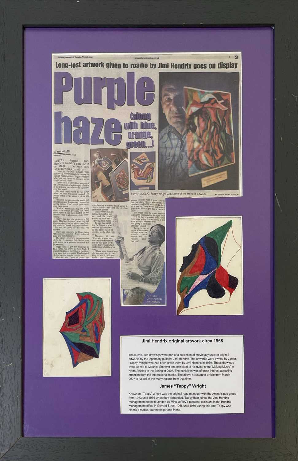 Lot 440 - JIMI HENDRIX - ORIGINAL PSYCHEDELIC ARTWORK