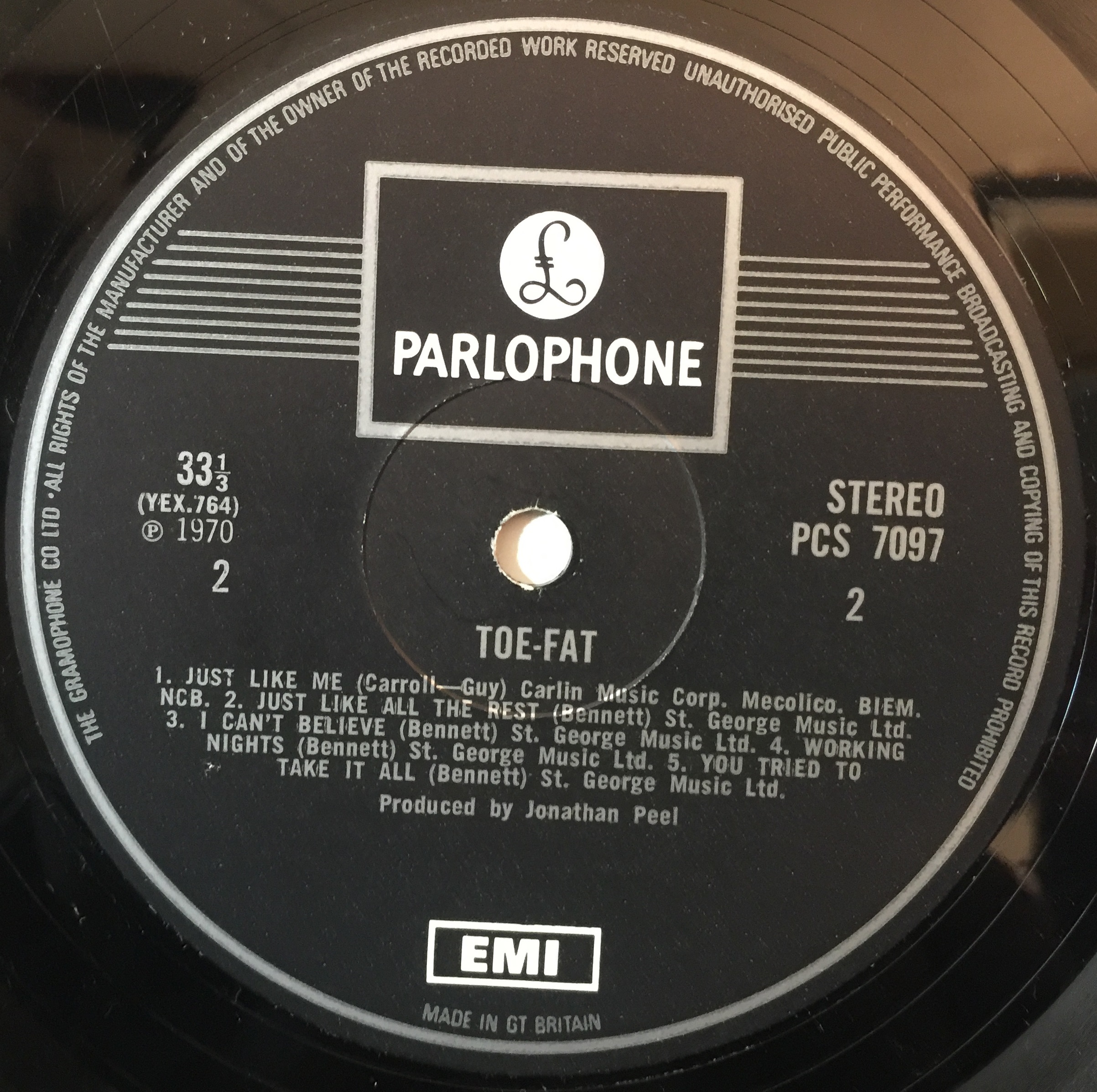 Lot 40 - TOE FAT/ TOE FAT TWO - LPs