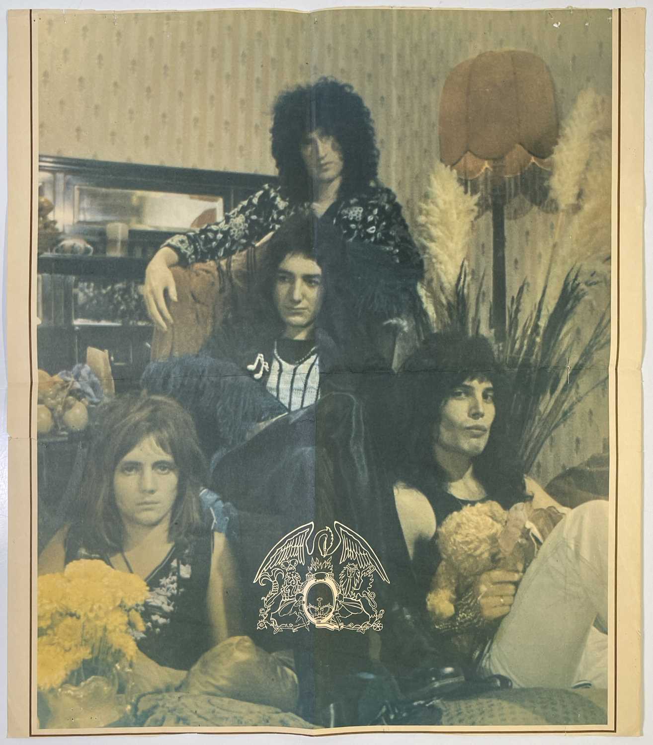 Lot 430 - QUEEN - ORIGINAL 1973 QUEEN POSTER OWNED BY