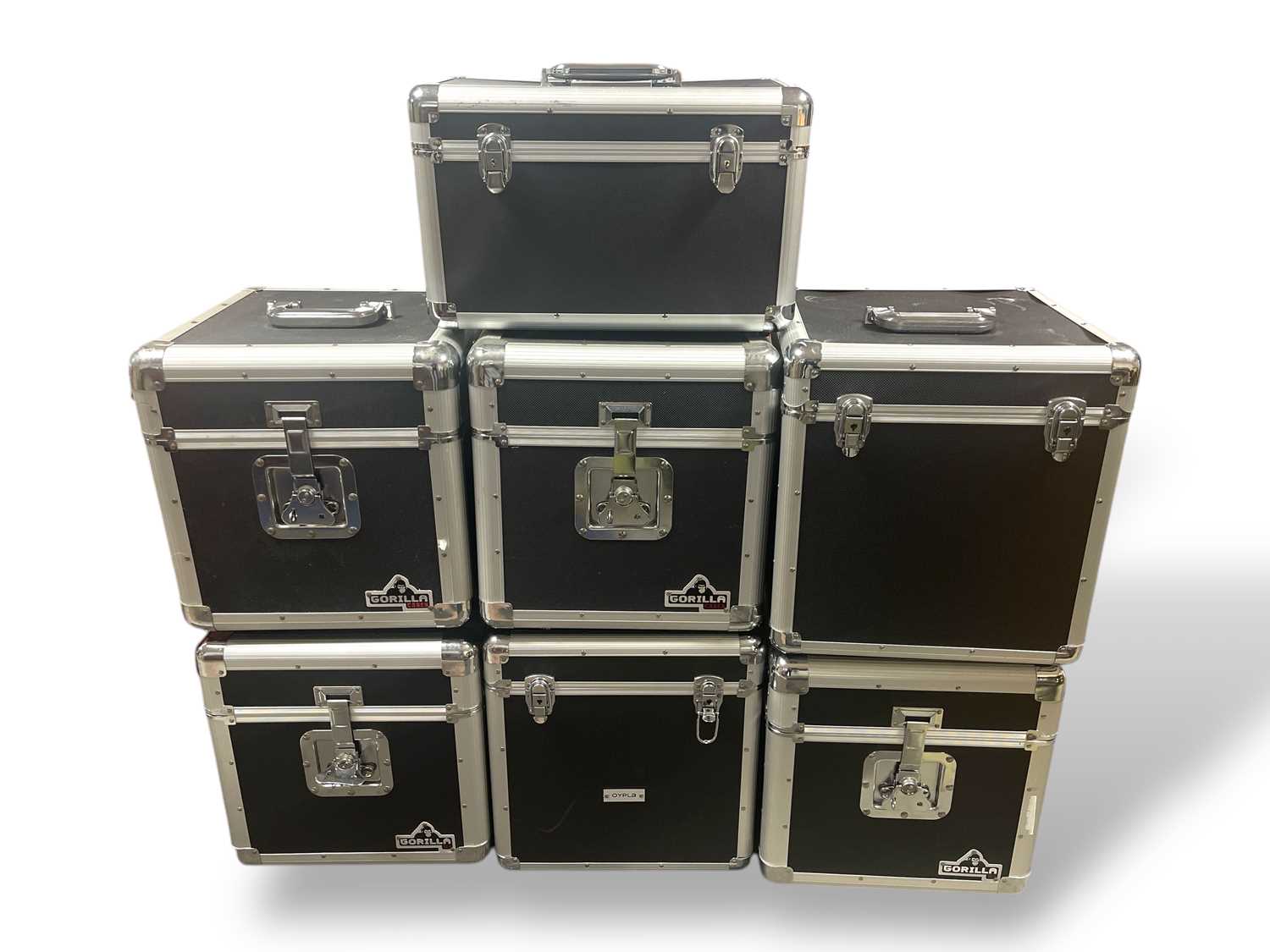 Lot 600 - SEVEN STRONG RECORD CASES.