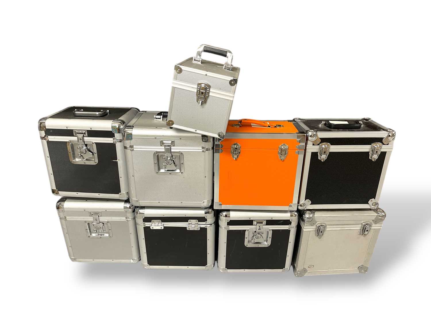 Lot 600 - NINE STRONG RECORD CASES.