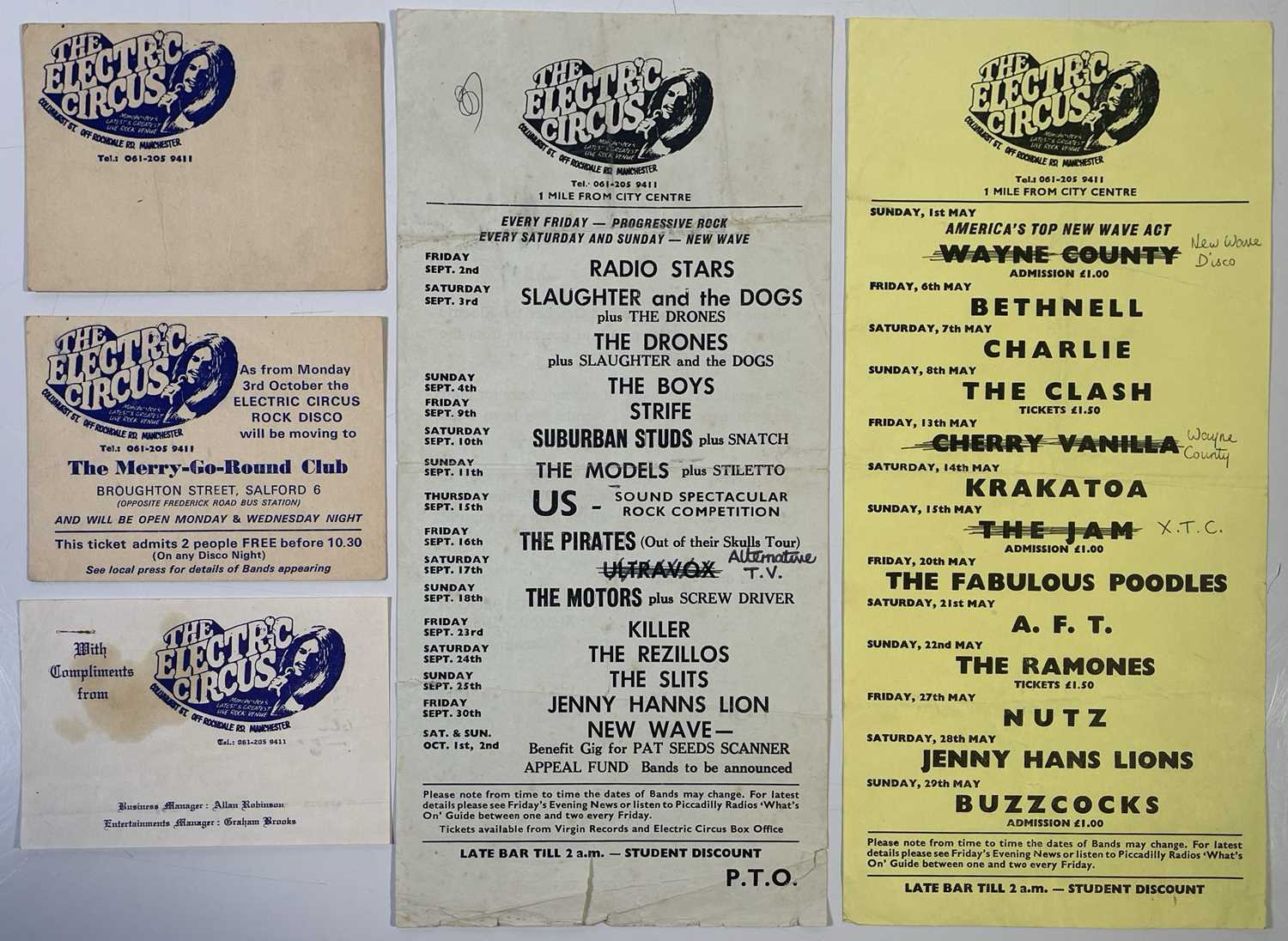 Lot 536 - MANCHESTER MUSIC / PUNK INTEREST - ORIGINAL