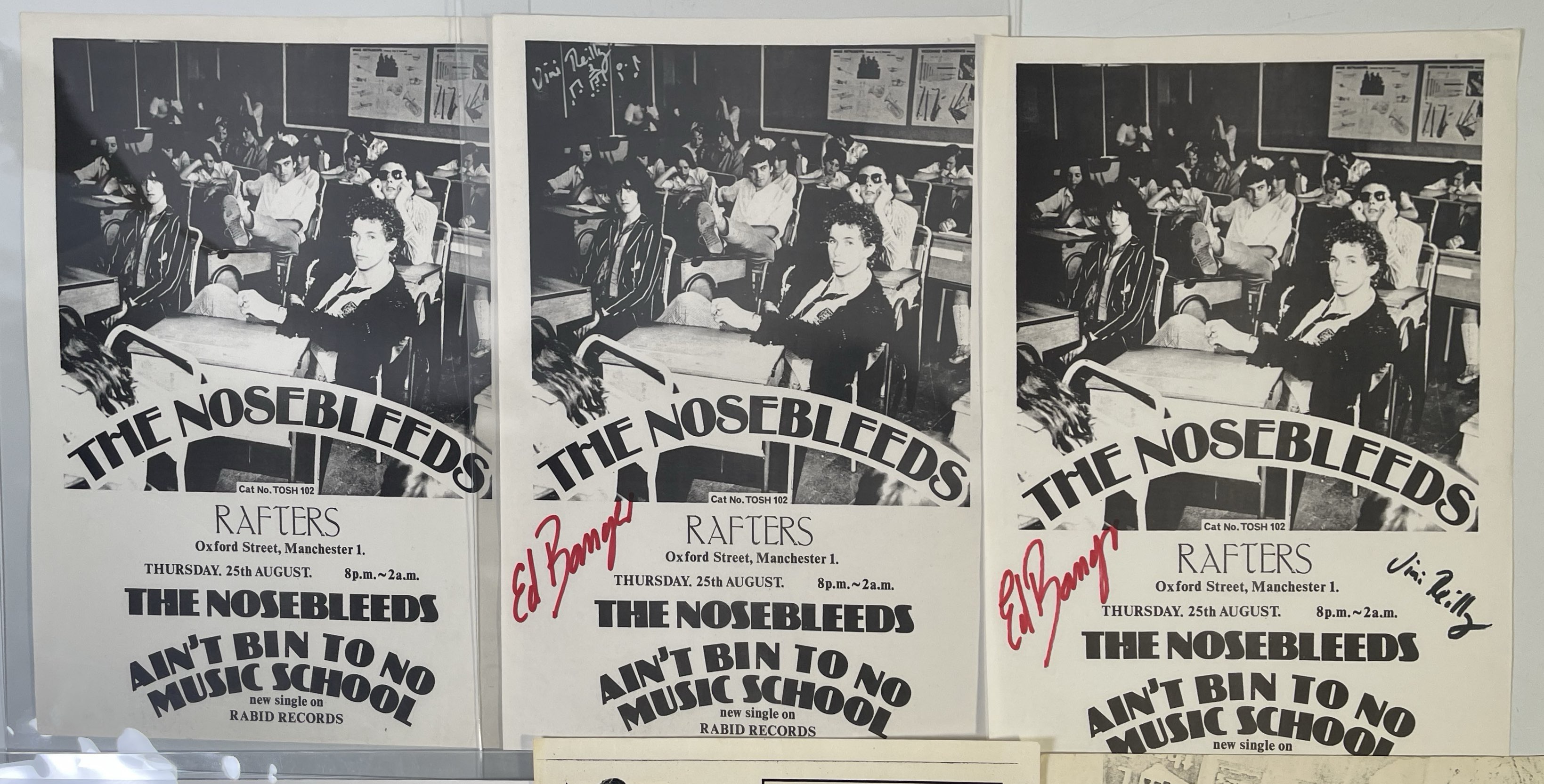 Lot 540 - DURUTTI COLUMN - MEMORABILIA INC HANDBILLS