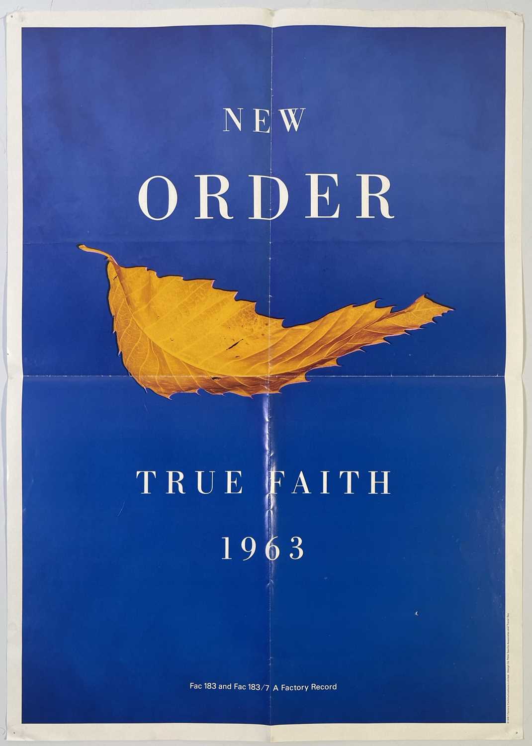 Lot 484 - NEW ORDER - ORIGINAL TRUE FAITH PROMOTIONAL
