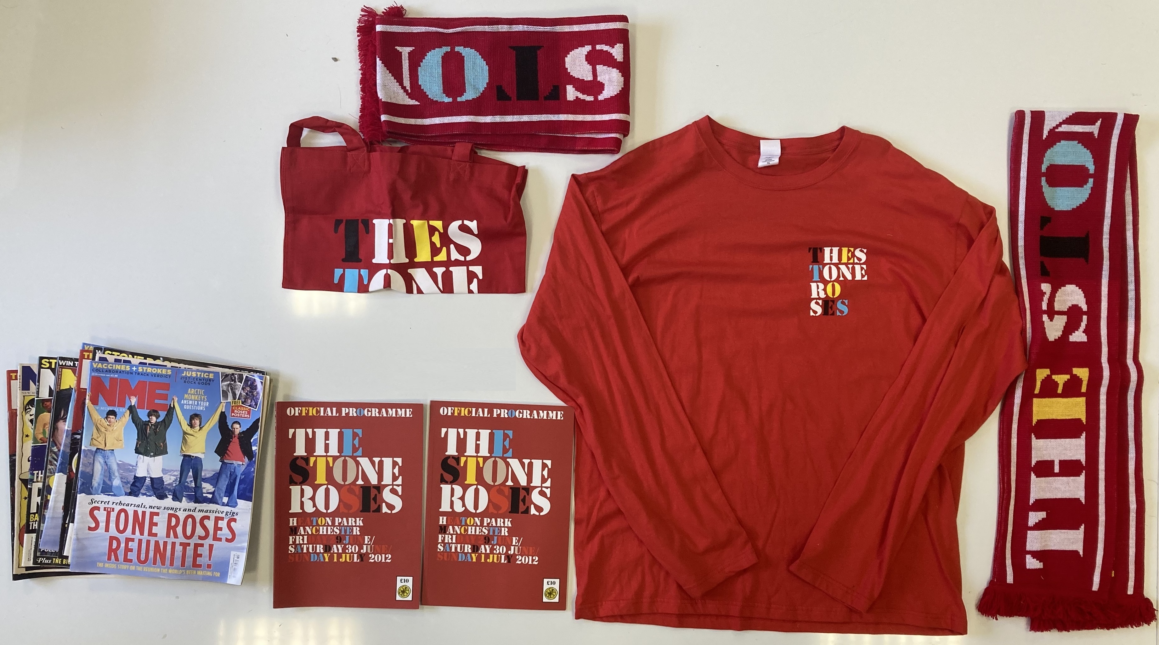 Lot 462 - STONE ROSES TOUR MERCHANDISE.